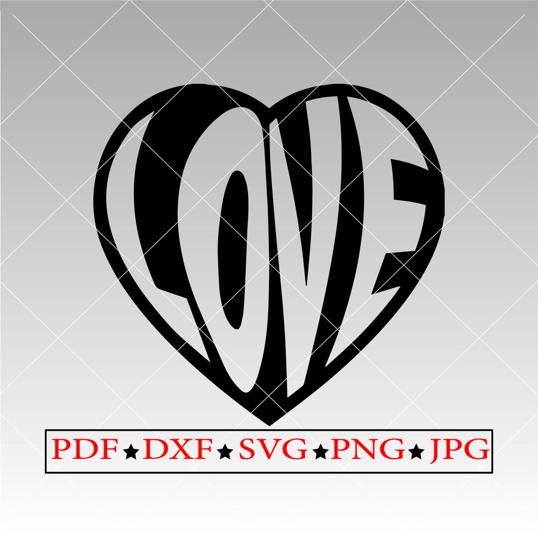 Heart Shape Svg Heart for Gifts Design Svg Clipart Files Love Svg Files ...