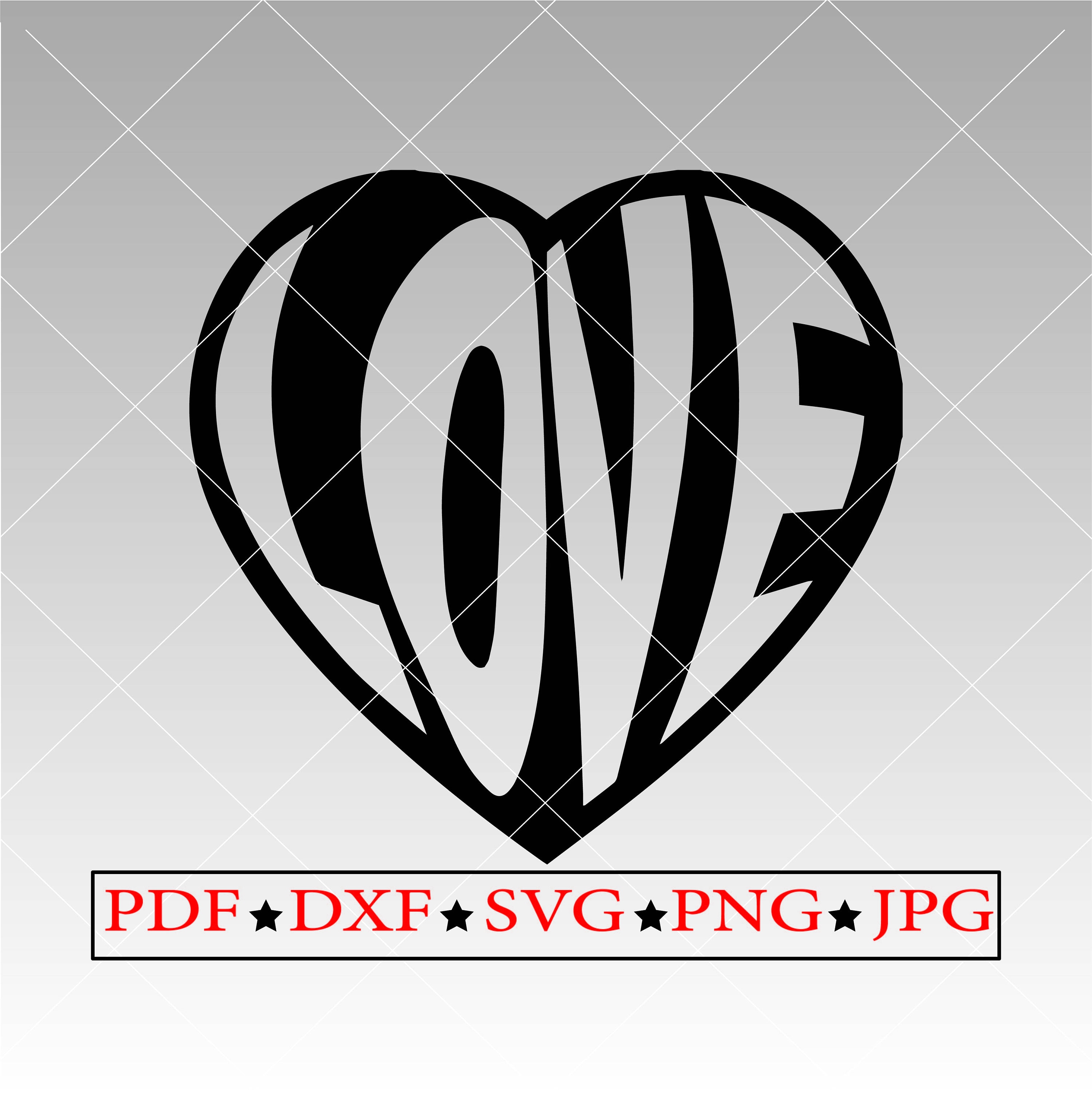Heart Shape Svg Heart for Gifts Design Svg Clipart Files Love - Etsy