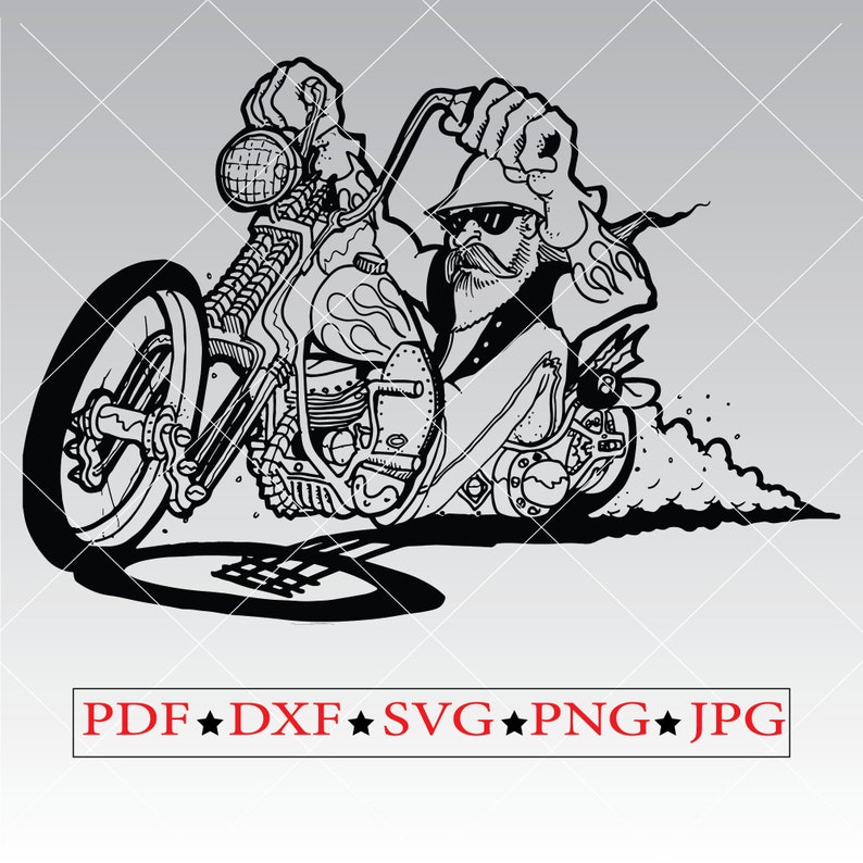 Motorcycle Clipart Svg Biking for Gifts Design Svg Clipart Files Ride ...