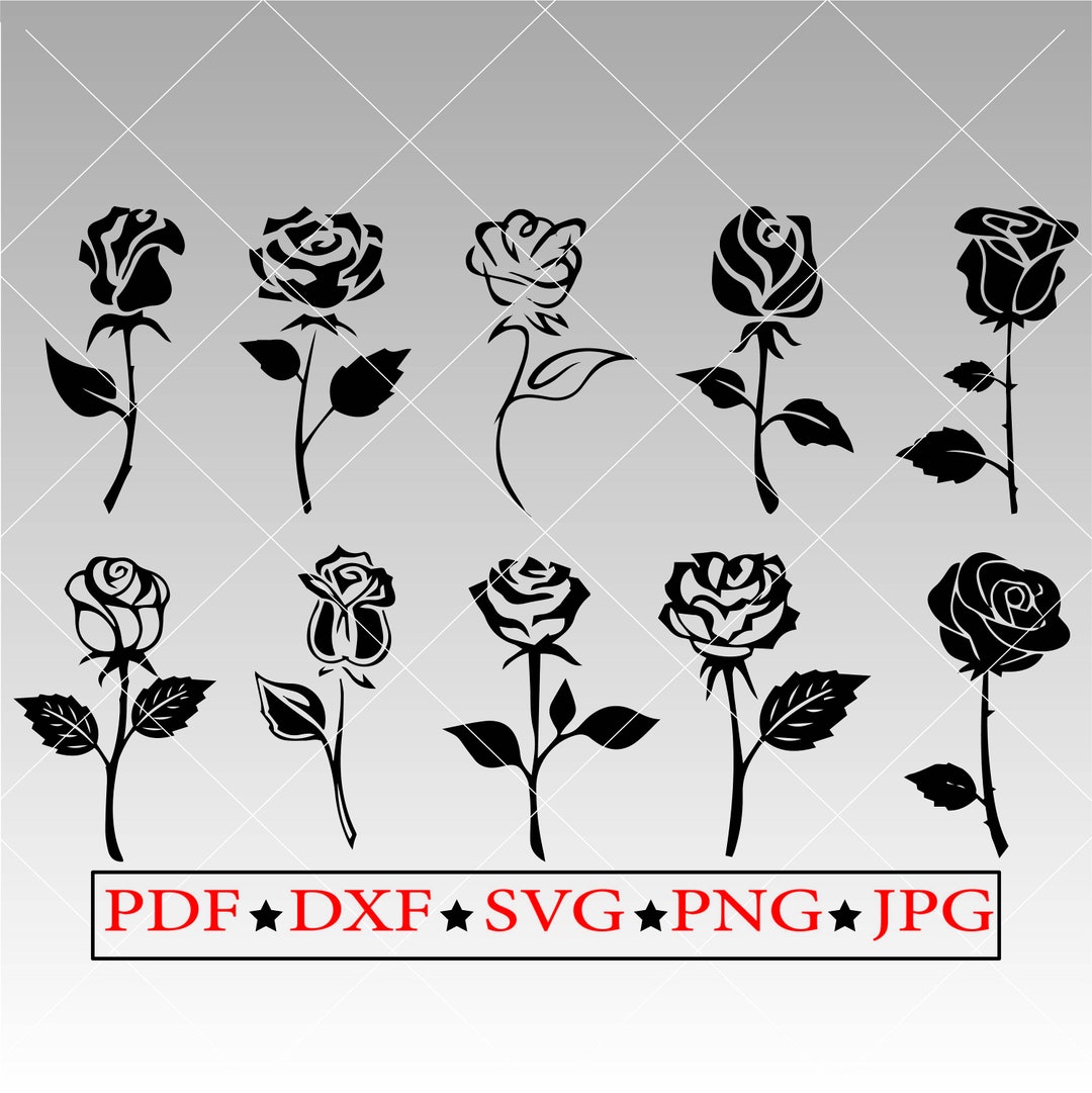 Flowers Clipart Svg Flowers for Gifts Design Svg Clipart Files - Etsy