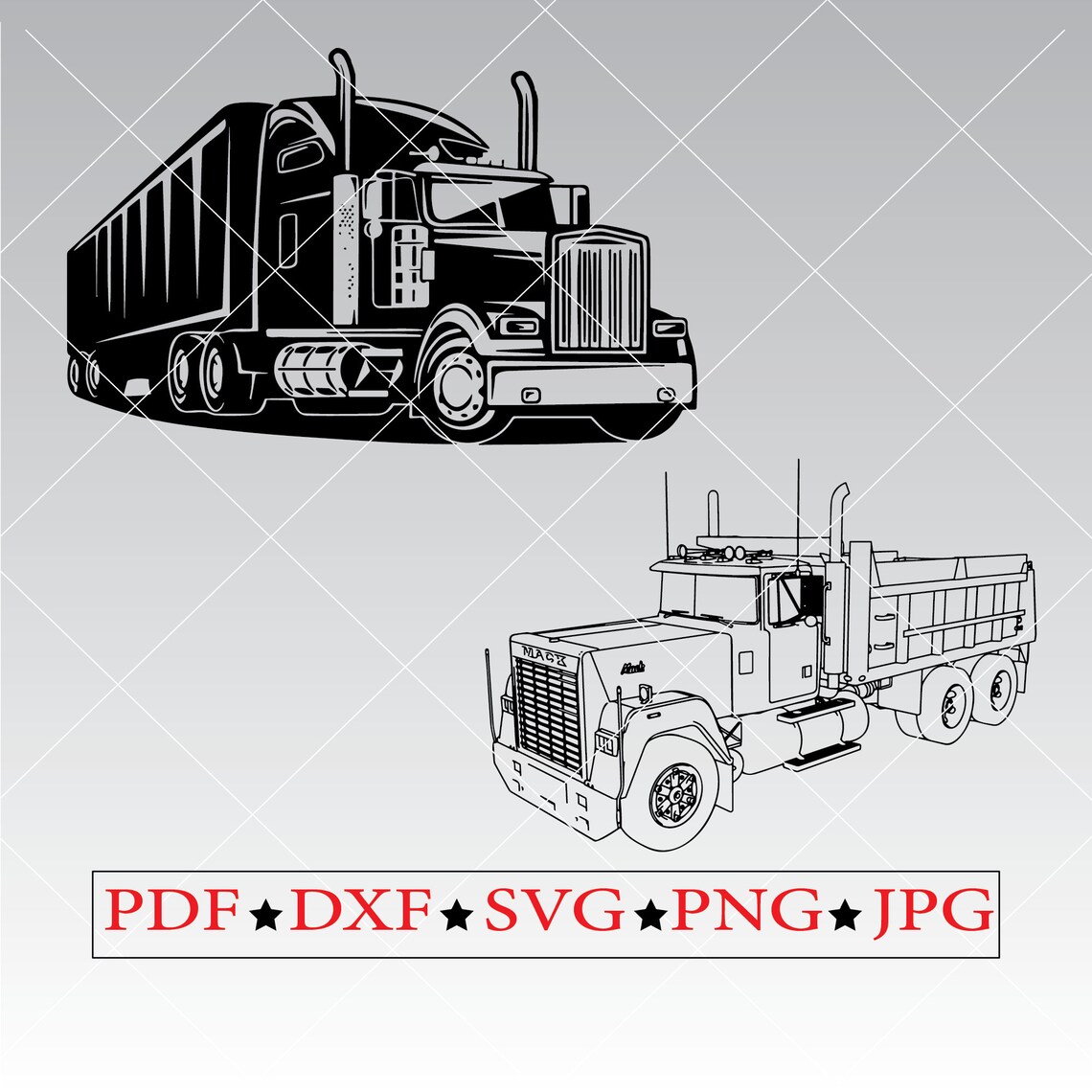 Trucks Svg Trucks Clipart for Gifts Design Svg Clipart Files - Etsy