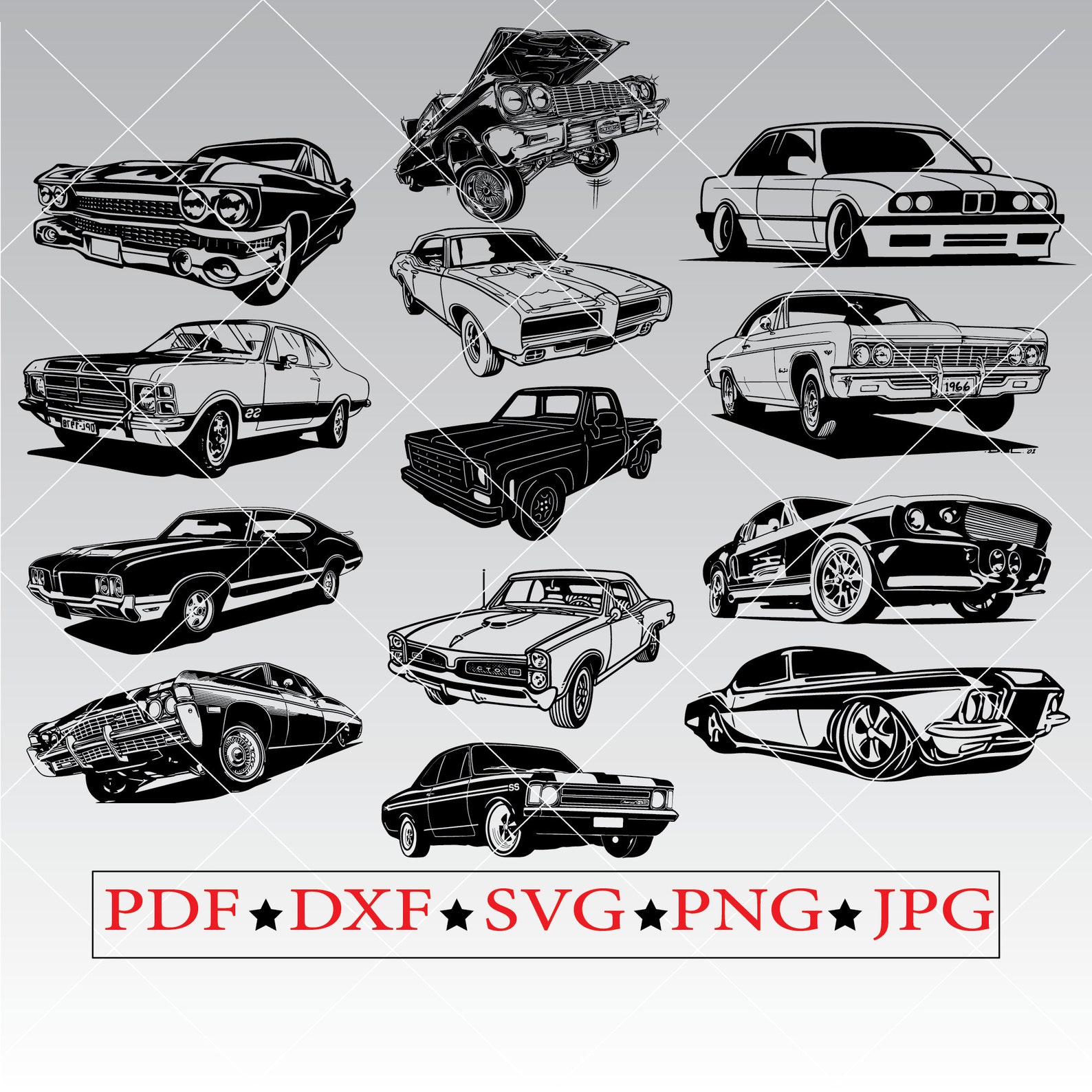 Classic Car Clipart Svg Cars for Gifts Design Svg Clipart Files Classic ...