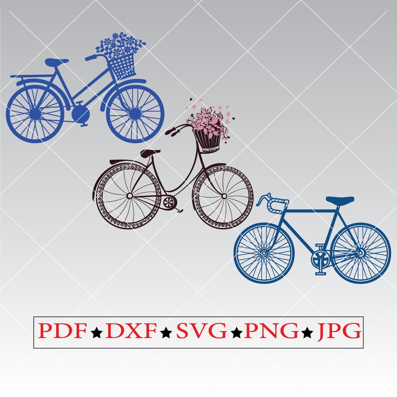 Bicycle Svg Bike Svg for Gifts Design Svg Clipart Files Love Svg Files ...