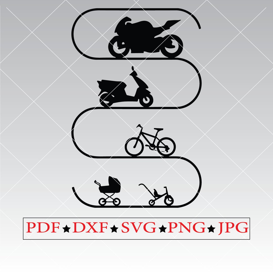 Motorcycle Clipart Svg Biking for Gifts Design Svg Clipart Files Ride ...