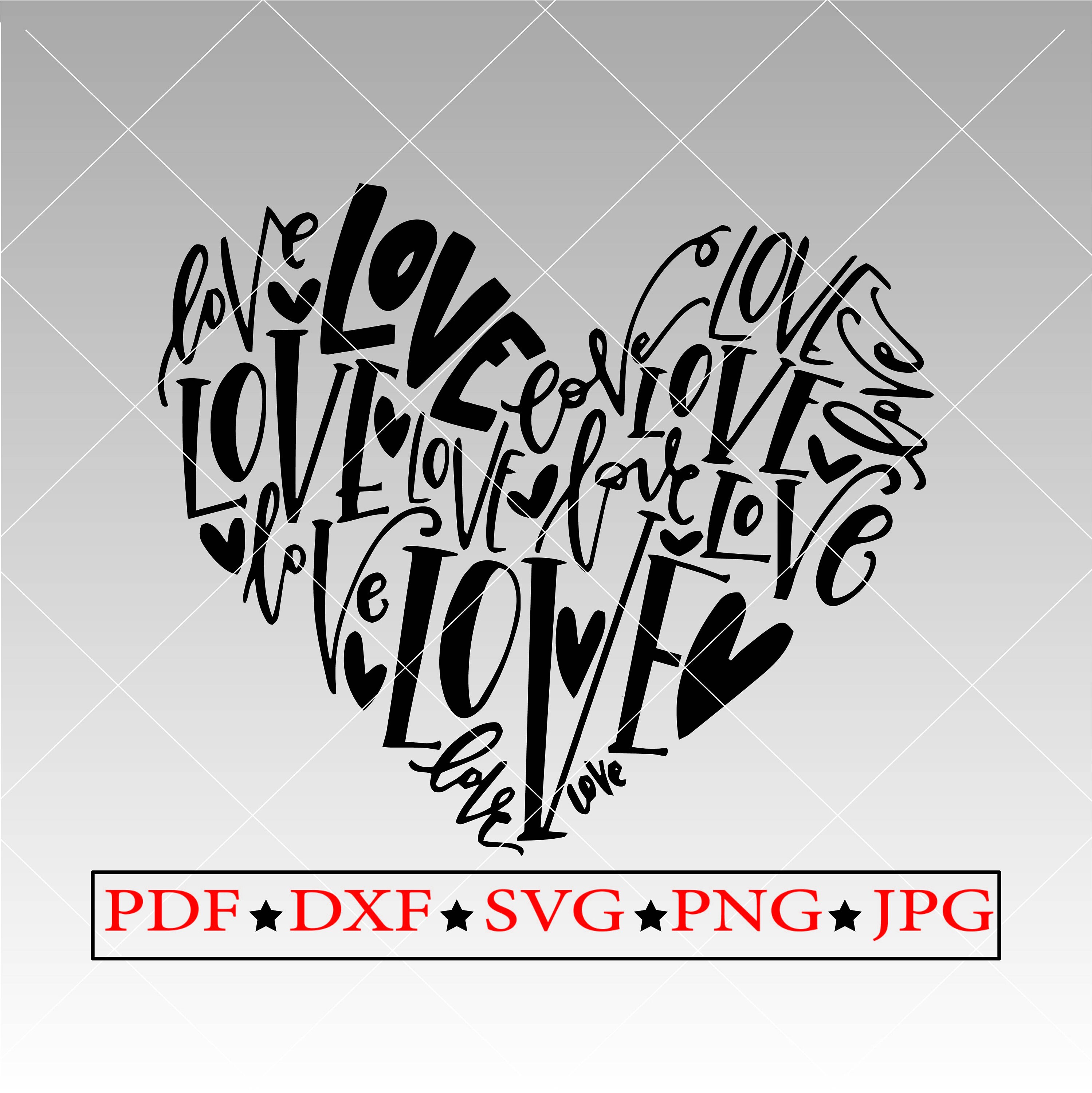 Heart Shape Svg Heart for Gifts Design Svg Clipart Files Love Svg Files ...