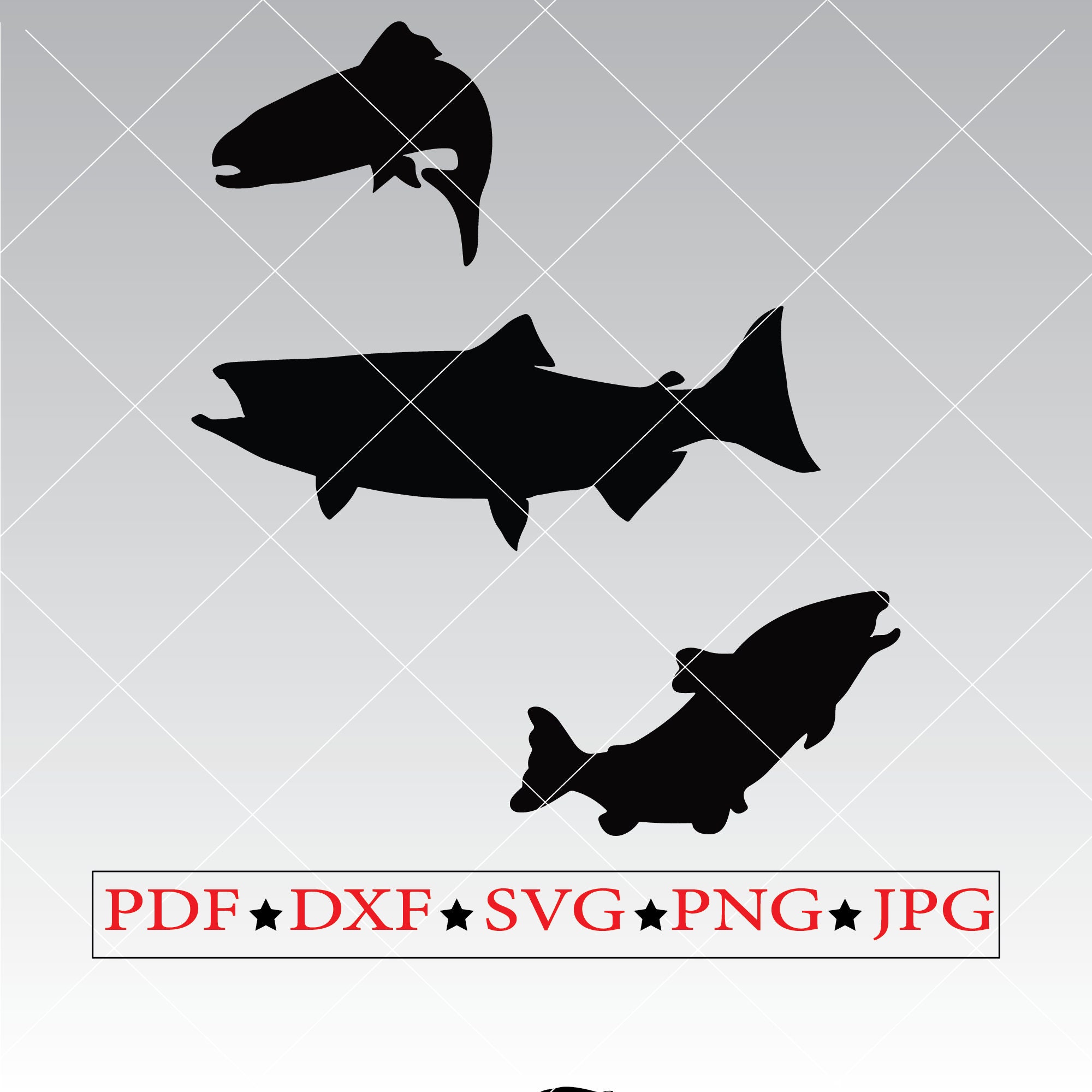 Fish Svg Fish Clipart for Gifts Design Svg Clipart Files Fishing Svg ...