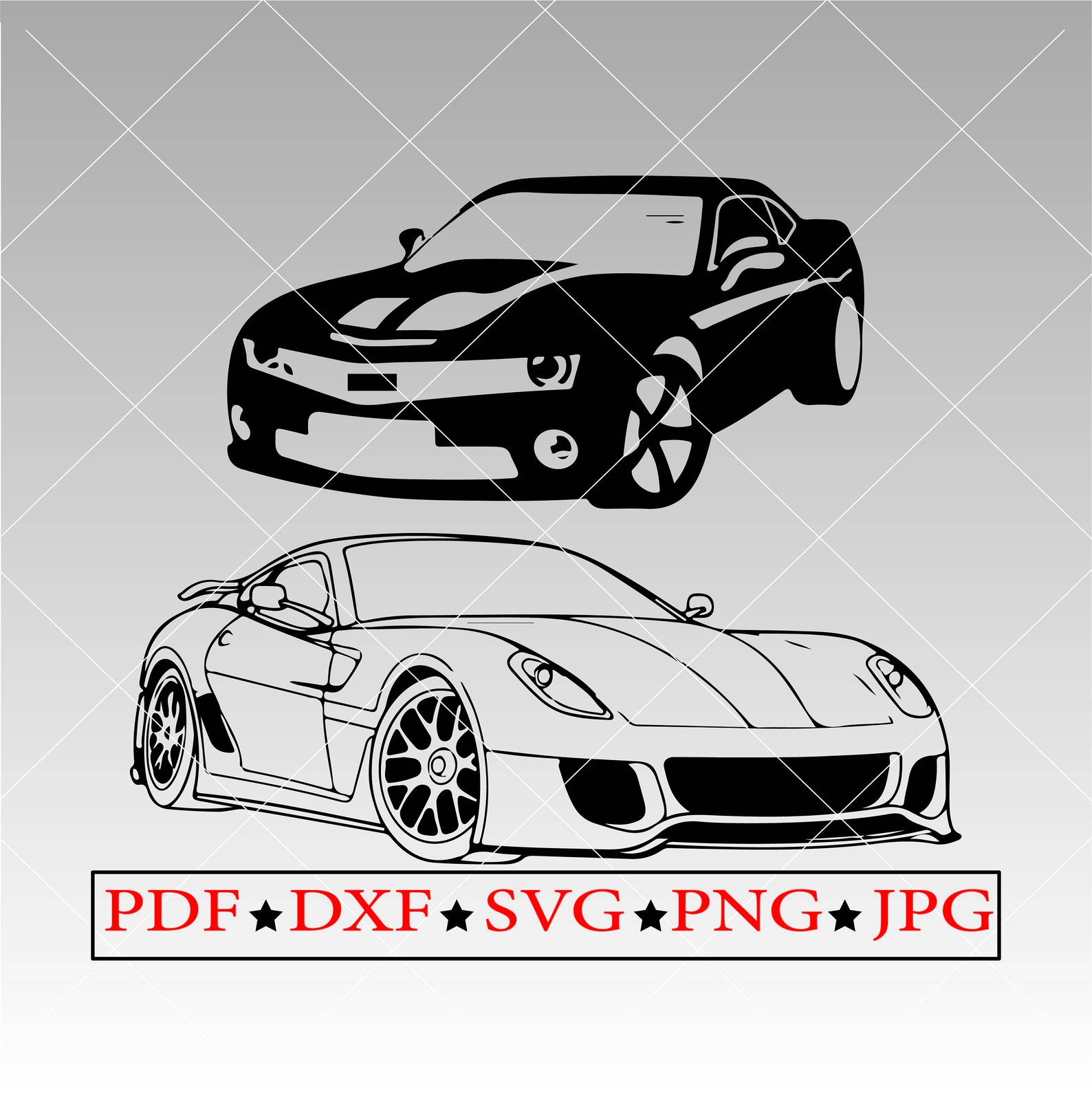 Sport Car Clipart Svg Cars for Gifts Design Svg Clipart Files Sport ...