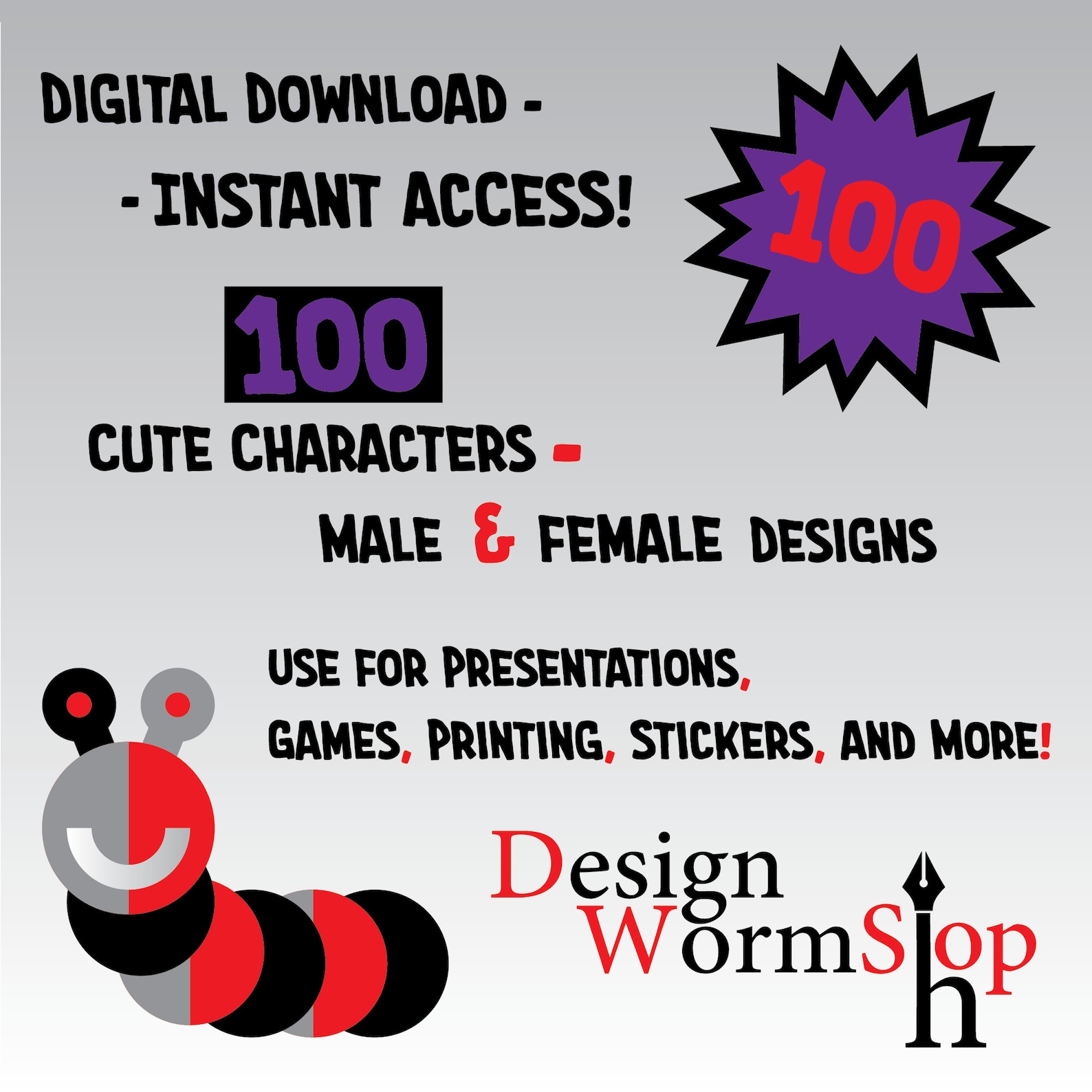 100 Cute Characters Svg Bundle Design Svg Cut Files Svg Files for ...