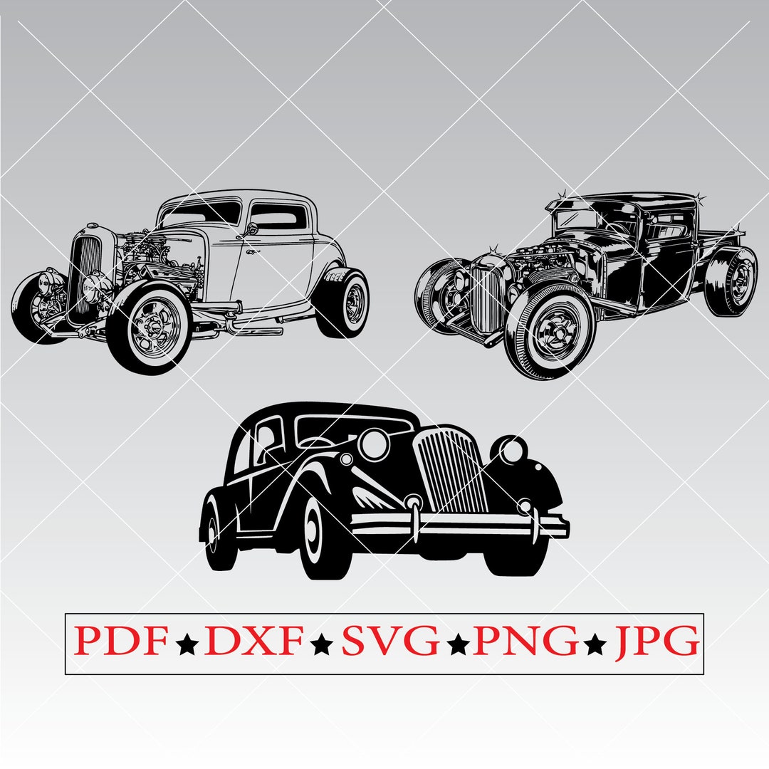 Classic Car Clipart Svg Cars for Gifts Design Svg Clipart Files Classic ...