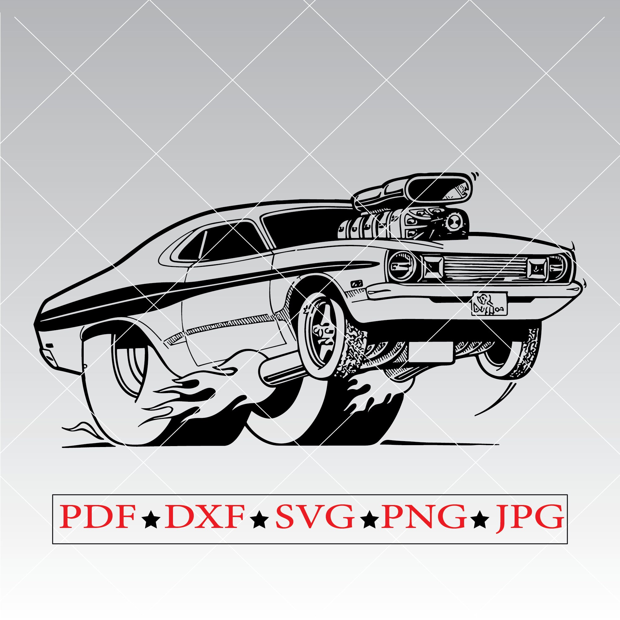 Sport Car Parts SVG Bundle, Front Rear View PNG Clipart for Cricut ...