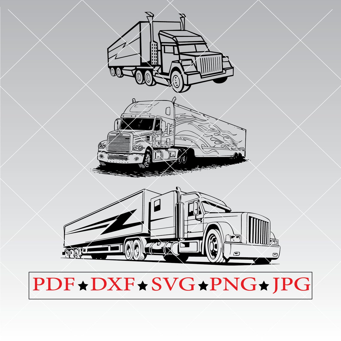 Trucks Svg Trucks Clipart for Gifts Design Svg Clipart Files - Etsy