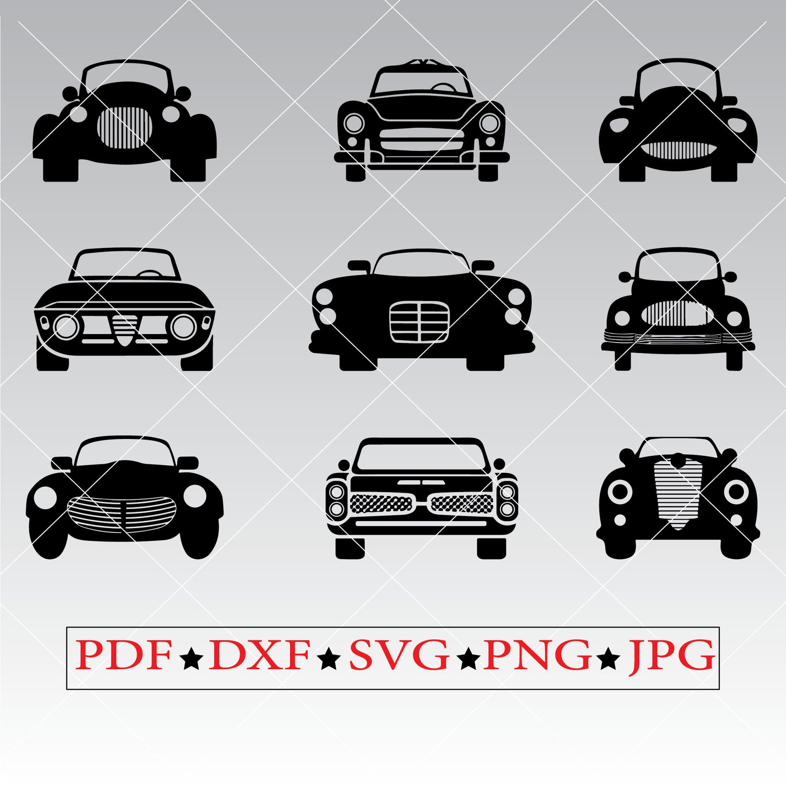 Classic Car Clipart Svg Cars for Gifts Design Svg Clipart Files Classic ...