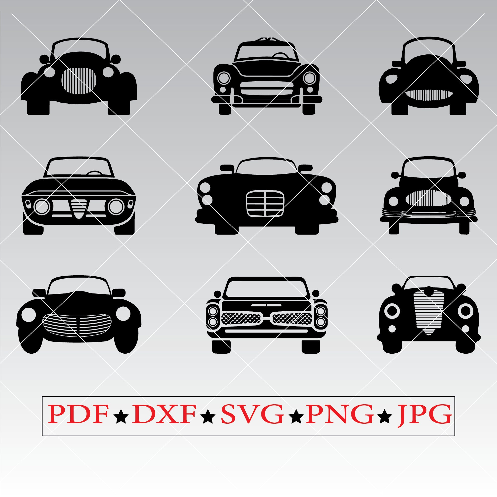 Classic Car Clipart Svg Cars for Gifts Design Svg Clipart Files Classic ...