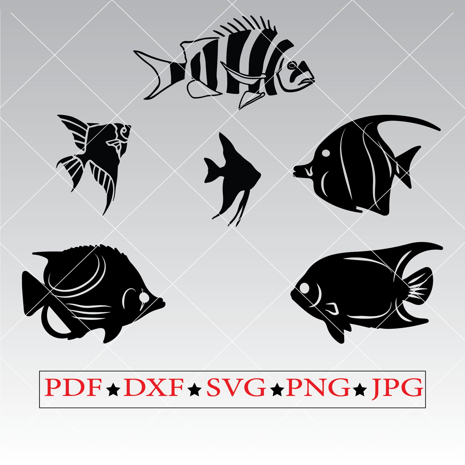 Fish Svg Fish Clipart for Gifts Design Svg Clipart Files Fishing Svg ...