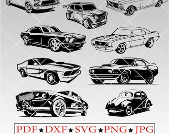 Classic Car Clipart Svg Cars for Gifts Design Svg Clipart Files Classic ...