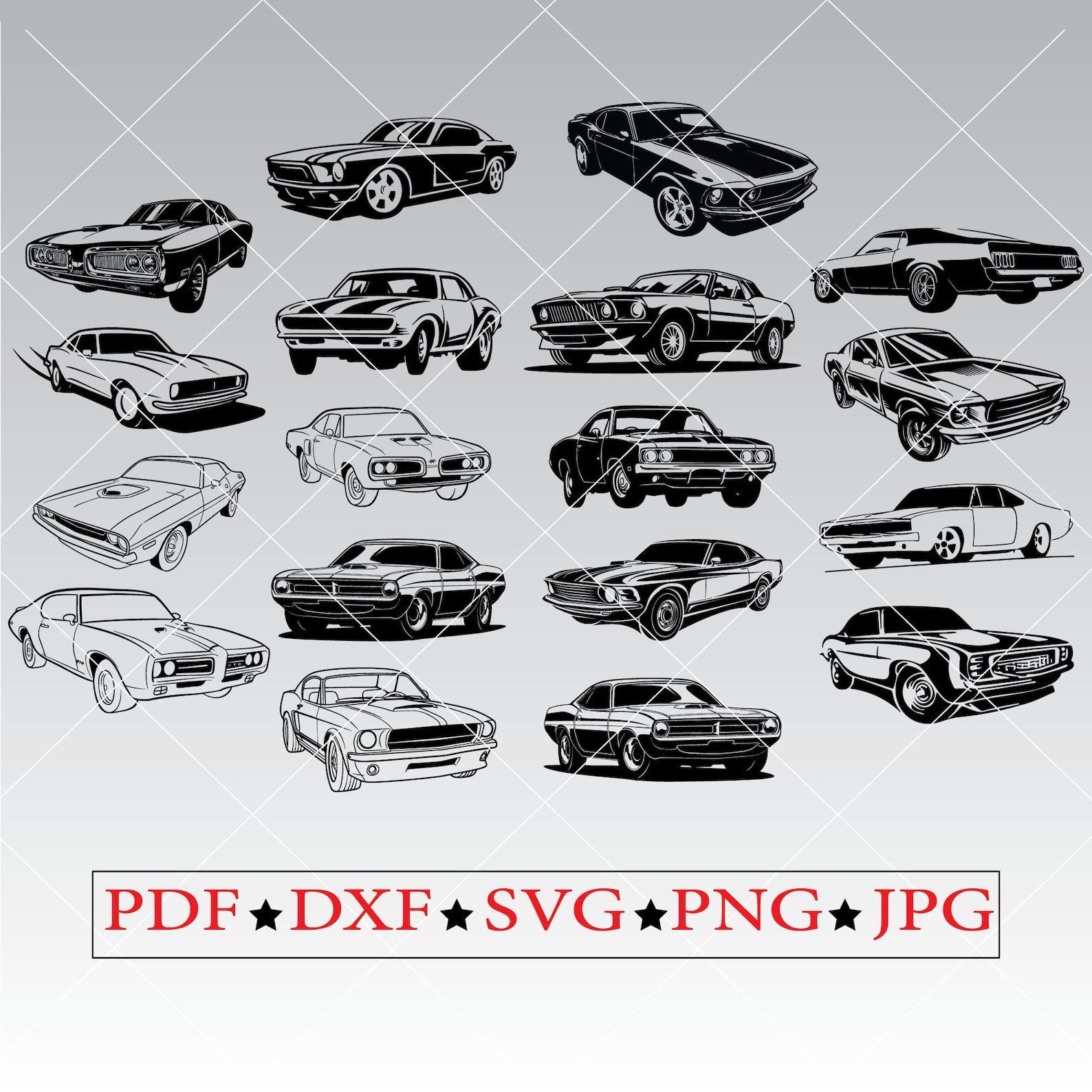 Classic Car Clipart Svg Cars for Gifts Design Svg Clipart Files Classic ...
