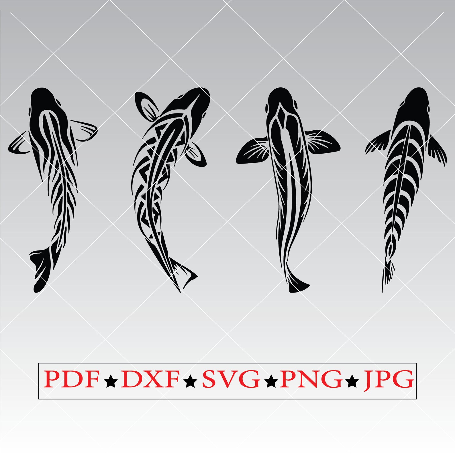 Fish Svg Fish Clipart for Gifts Design Svg Clipart Files Fishing Svg ...