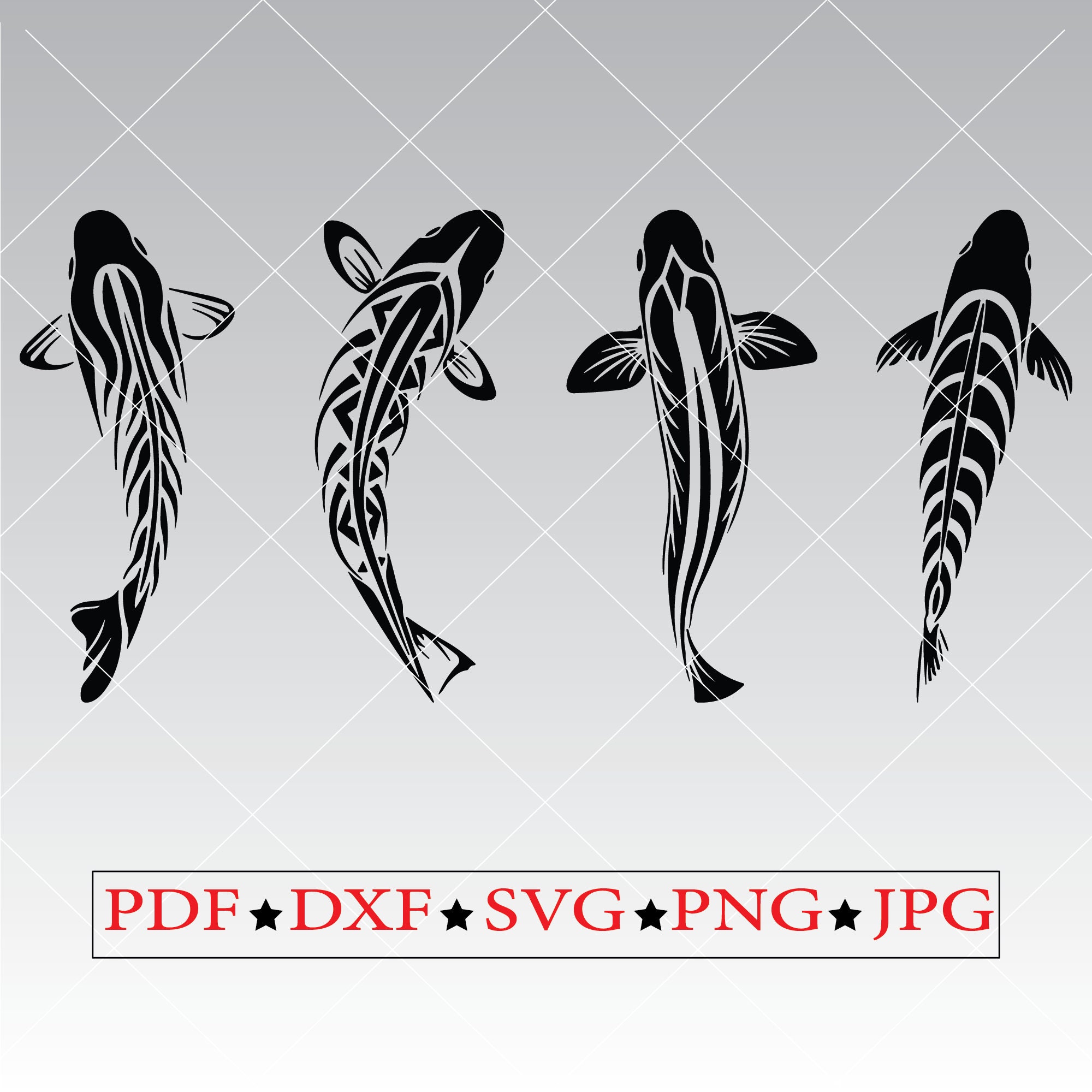 Fish Svg Fish Clipart for Gifts Design Svg Clipart Files Fishing Svg ...