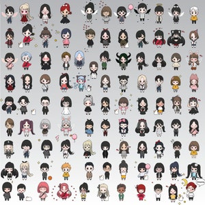 100 Cute Characters Svg Bundle Design Svg Cut Files Svg Files for ...