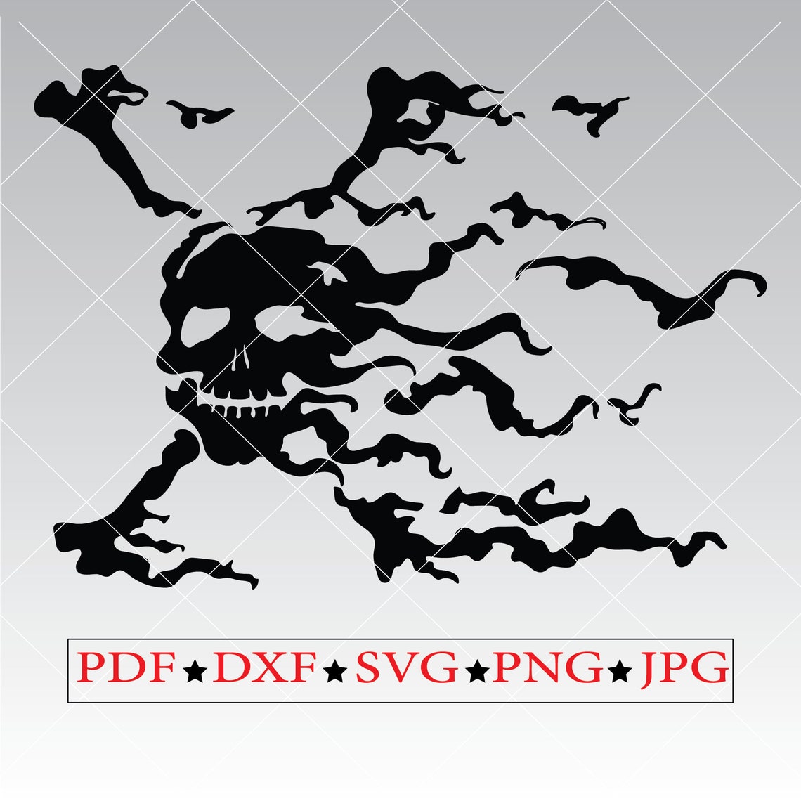 Skull Svg for Gifts Skull Design Svg Clipart Files Skull Svg Files for ...