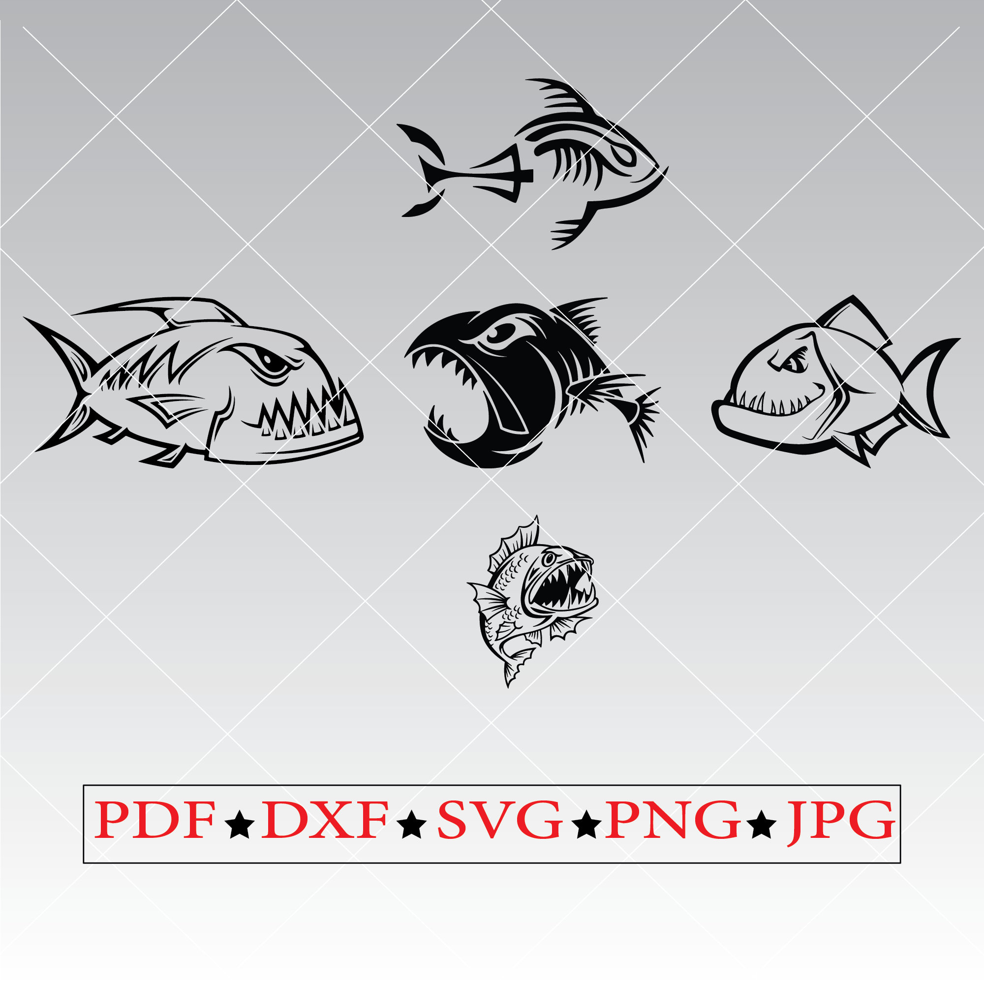 Fish Svg Fish Clipart for Gifts Design Svg Clipart Files Fishing Svg ...