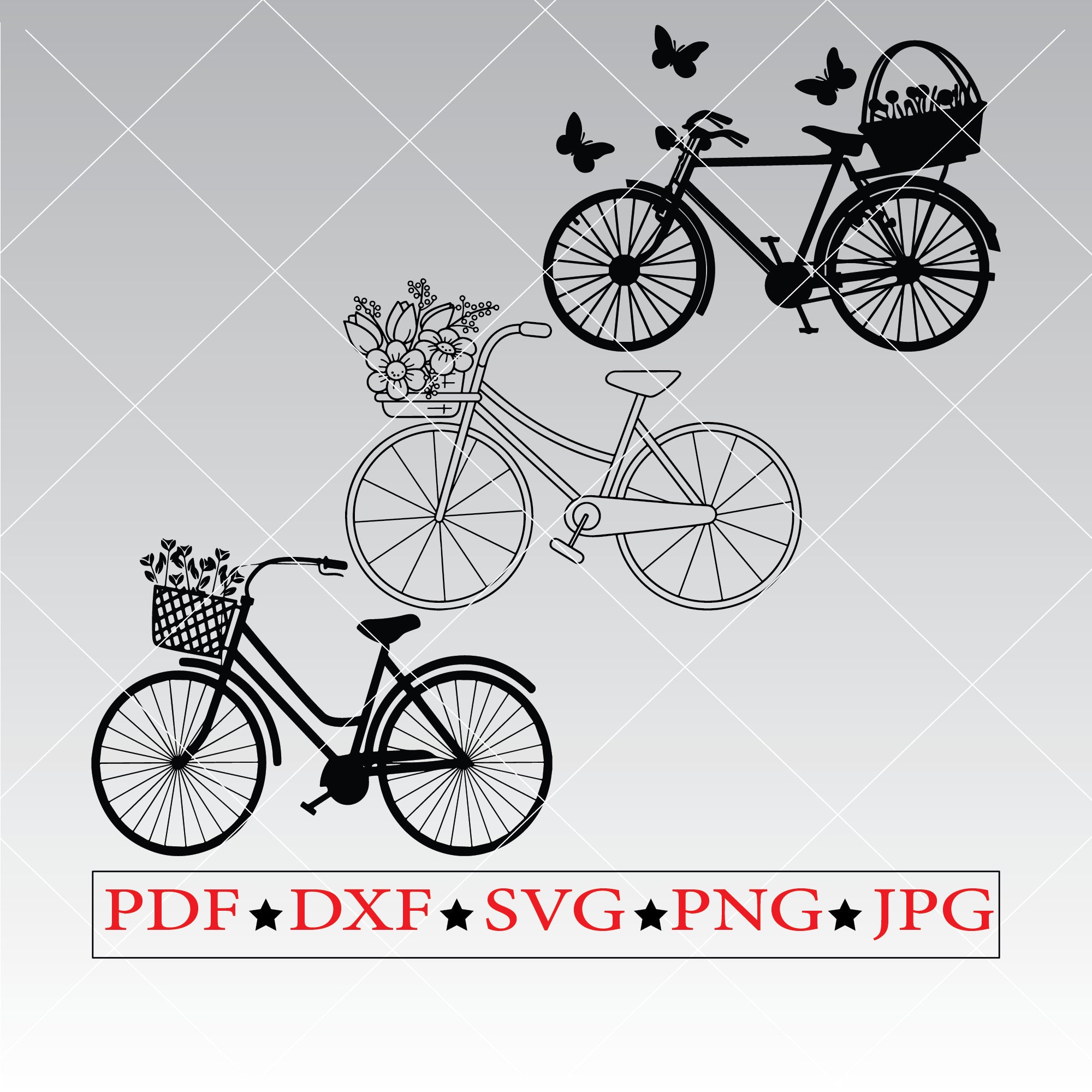 Bicycle Svg Bike Svg for Gifts Design Svg Clipart Files Love Svg Files ...