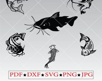 Fish Svg Fish Clipart for Gifts Design Svg Clipart Files Fishing Svg ...