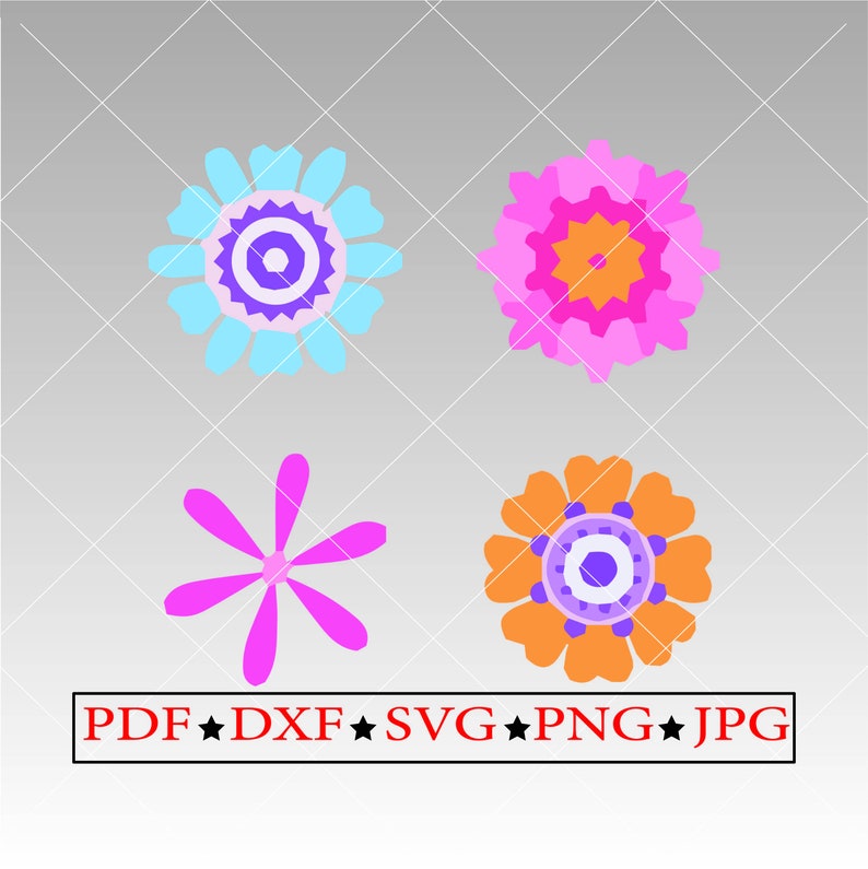 Flowers Clipart Svg Flowers for Gifts Design Svg Clipart Files - Etsy