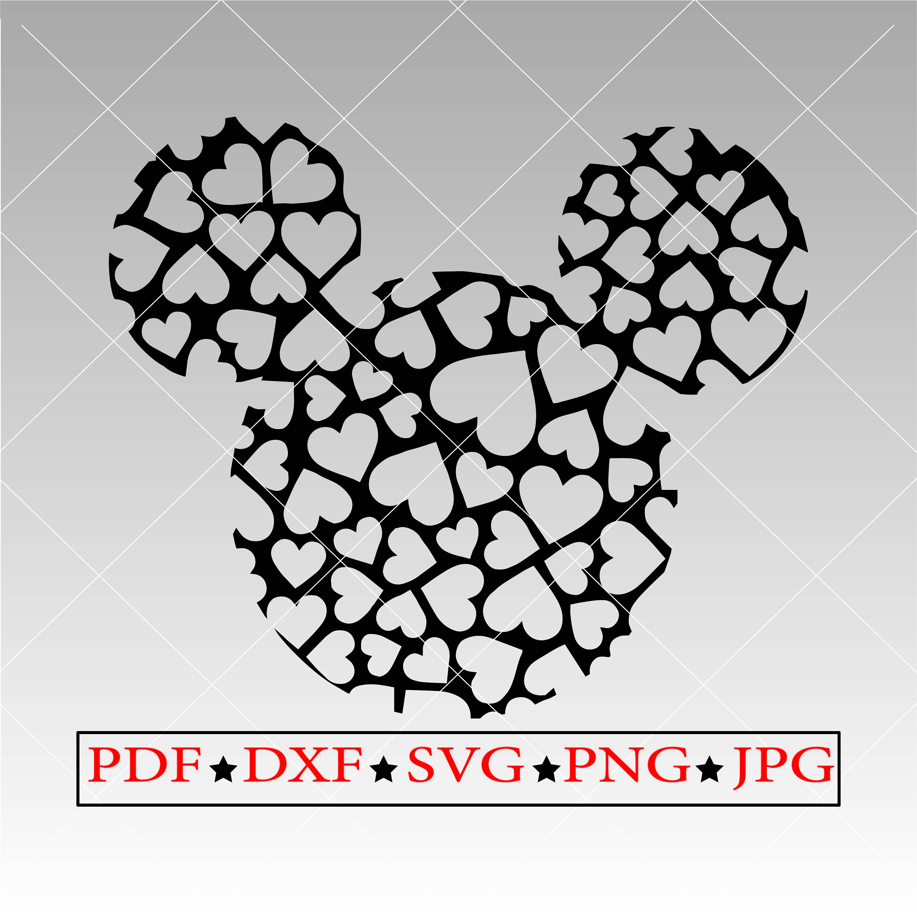 Love Hearts Digital Download Png Jpg Svg Pdf Teddy for - Etsy