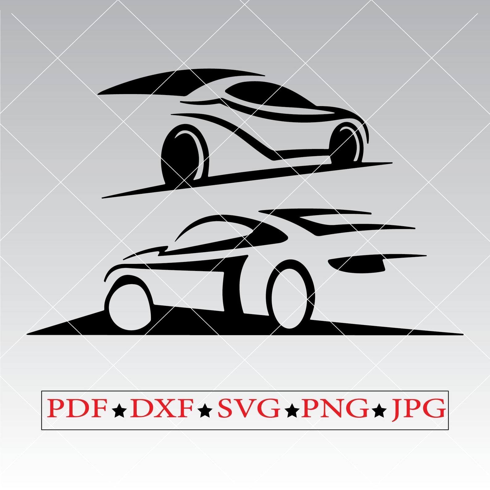 Speed Car SVG Bundle, Dynamic Motion PNG Clipart for Cricut, Racing ...