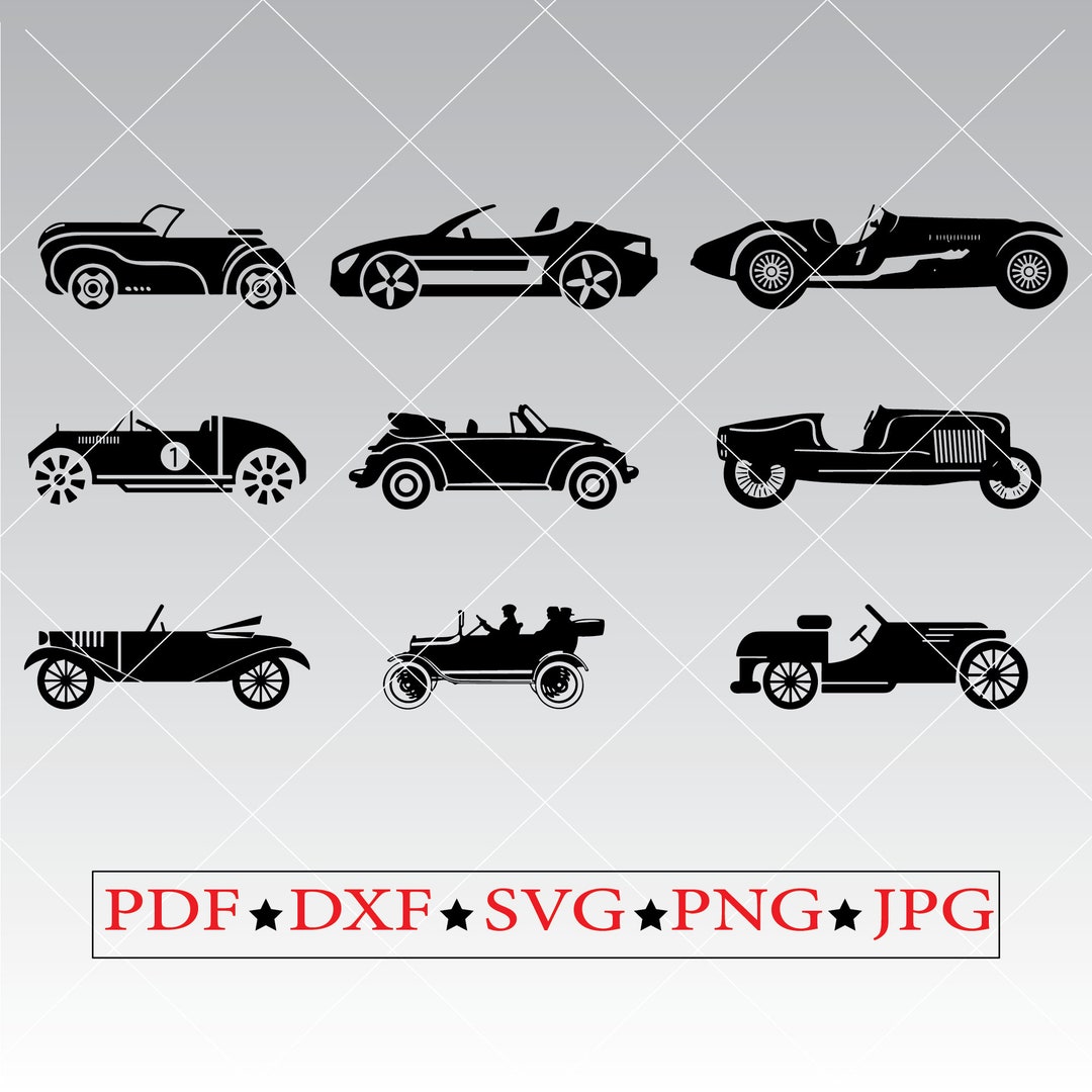 Classic Car Clipart Svg Cars for Gifts Design Svg Clipart Files Classic ...