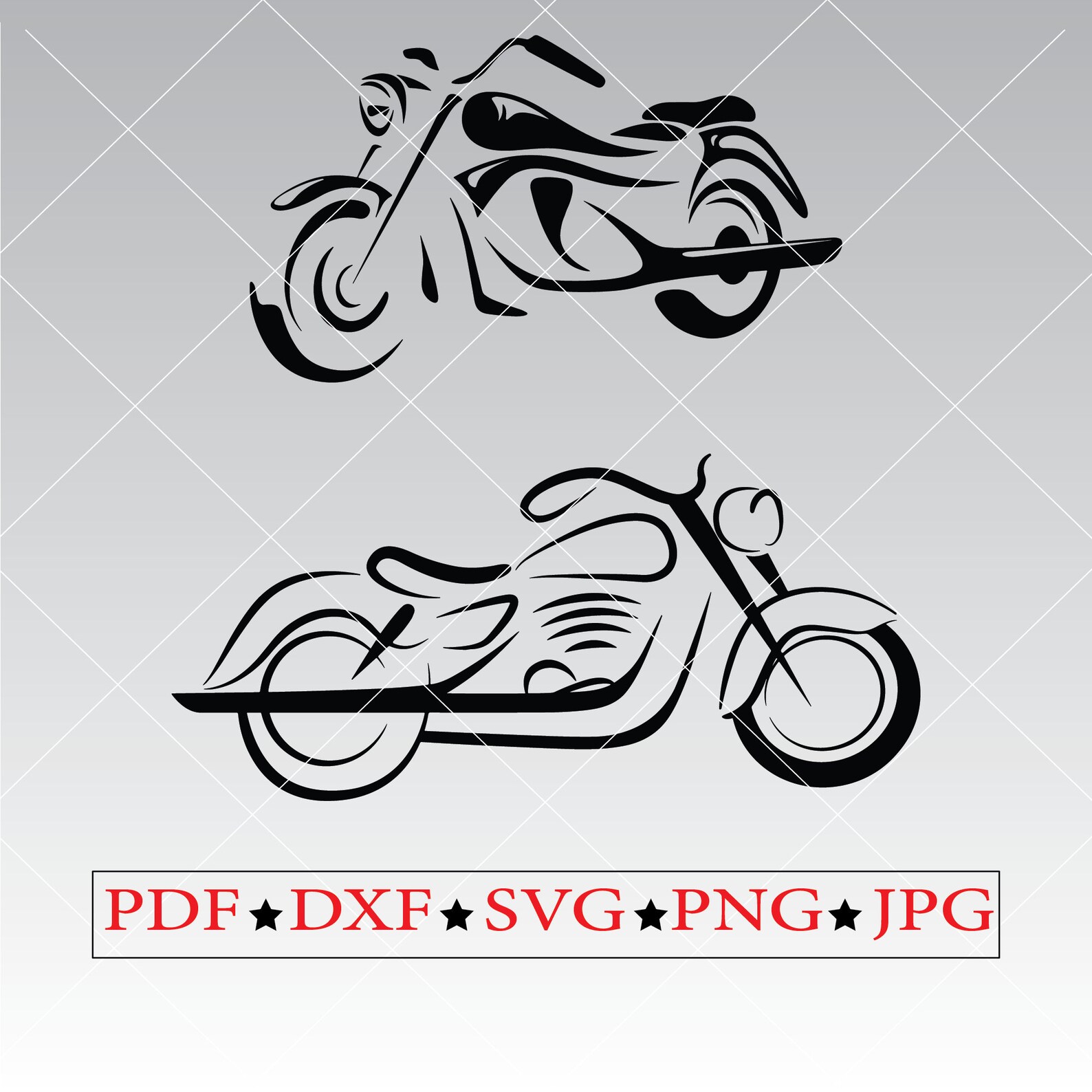 Motorcycle Clipart: Biker SVG Files for Cricut (digital Download) - Etsy