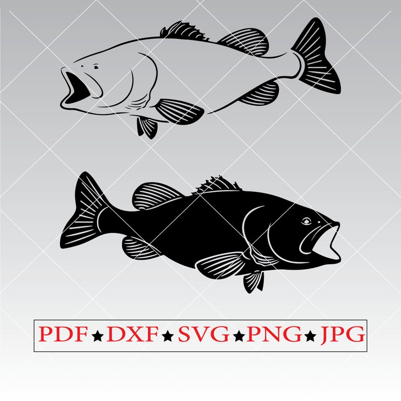 Fish Svg Fish Clipart for Gifts Design Svg Clipart Files Fishing Svg ...