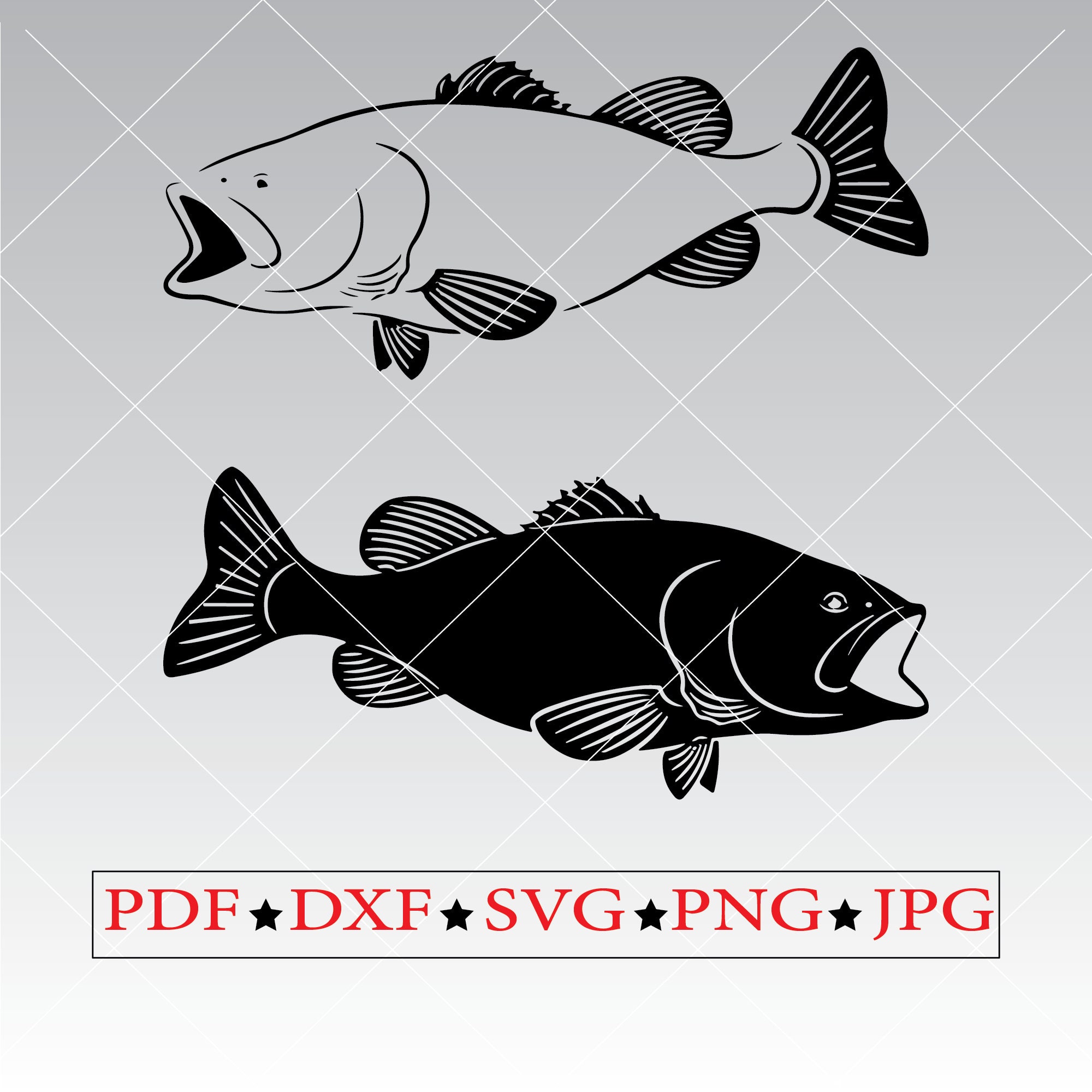Fish Svg Fish Clipart for Gifts Design Svg Clipart Files Fishing Svg ...