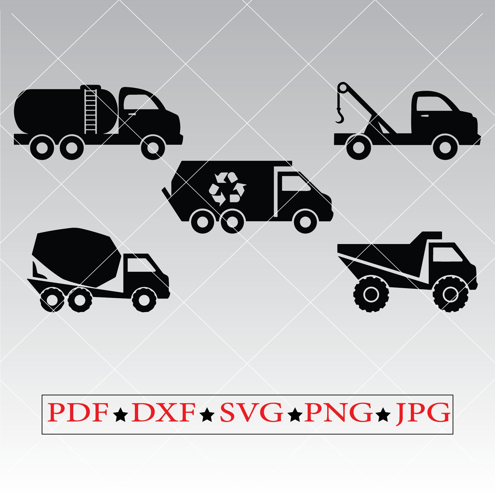 Trucks Svg Trucks Clipart for Gifts Design Svg Clipart Files Trucks Svg ...