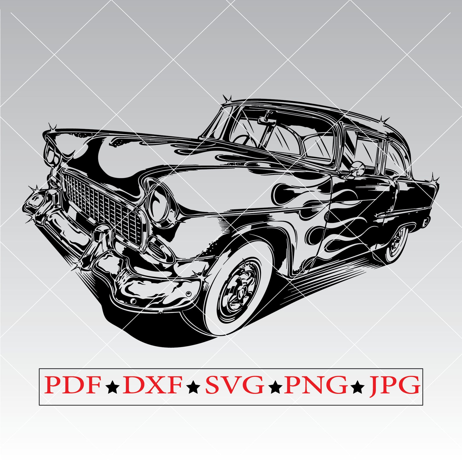 Classic Car Clipart Svg Cars for Gifts Design Svg Clipart Files Classic ...
