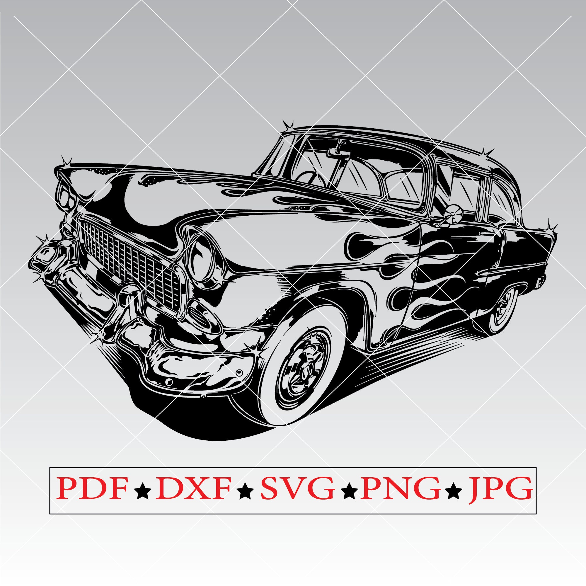 Classic Car Clipart Svg Cars for Gifts Design Svg Clipart Files Classic ...