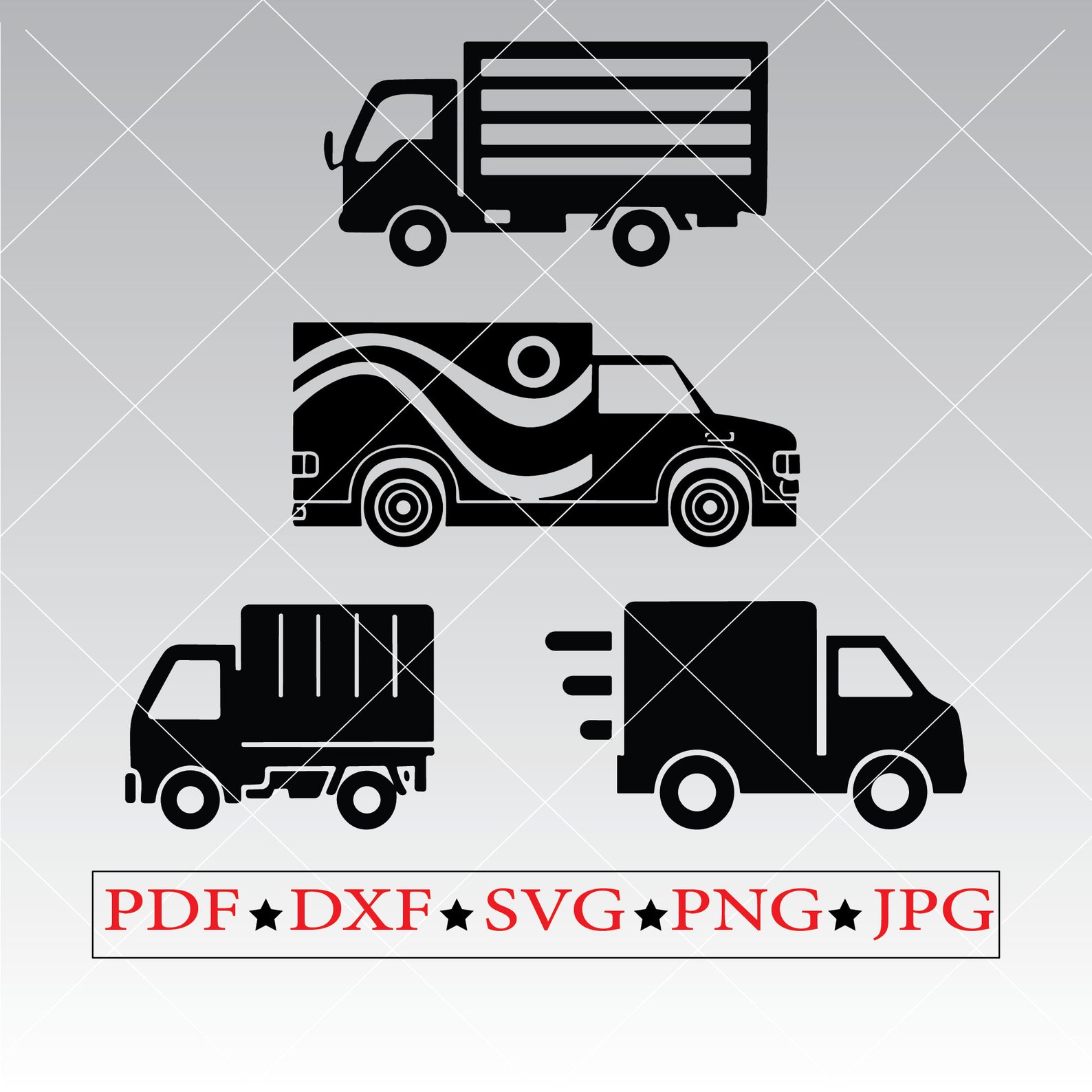 Trucks Svg Trucks Clipart for Gifts Design Svg Clipart Files Trucks Svg ...