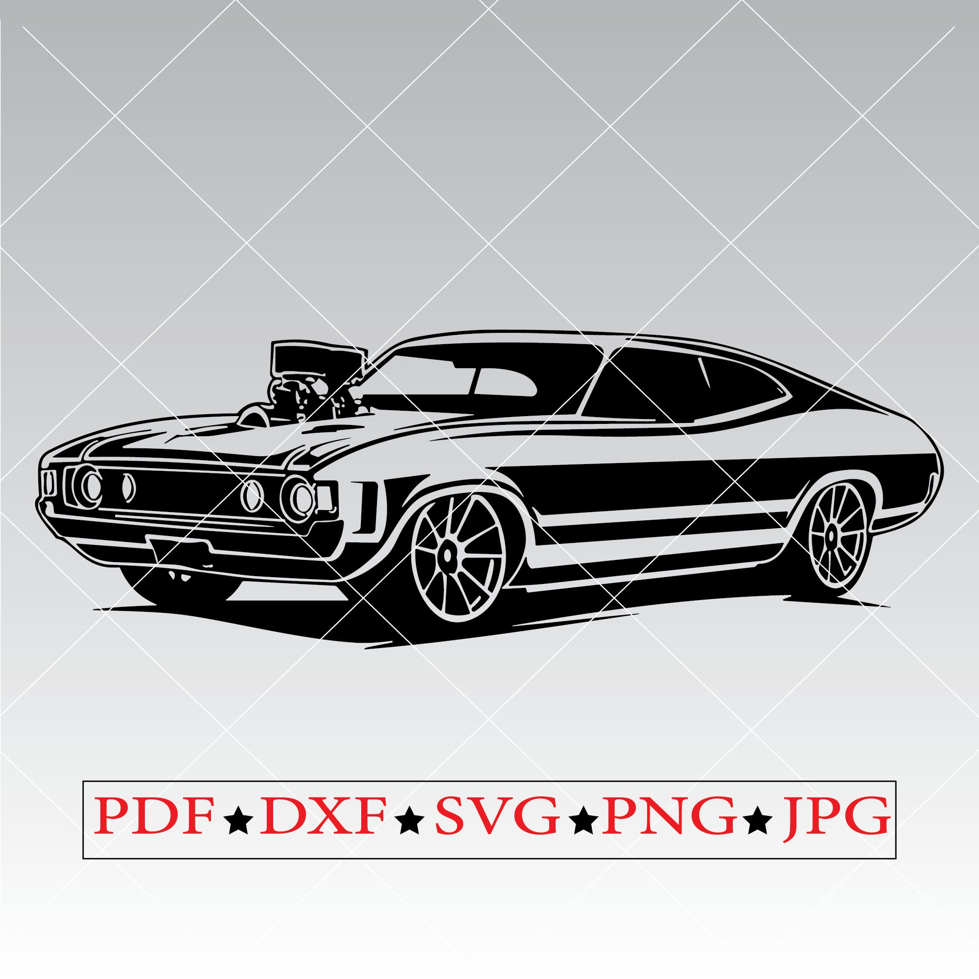 Sport Car Parts SVG Bundle, Front Rear View PNG Clipart for Cricut ...