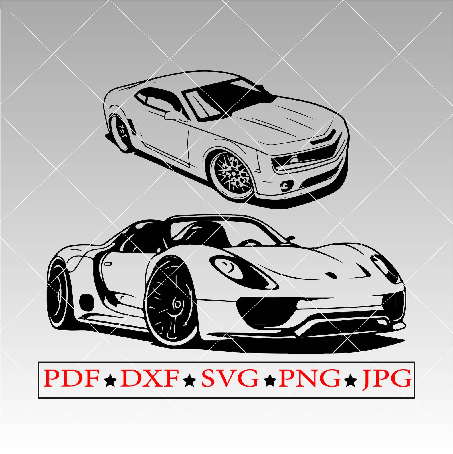 Sport Car Clipart Svg Cars for Gifts Design Svg Clipart Files Sport ...