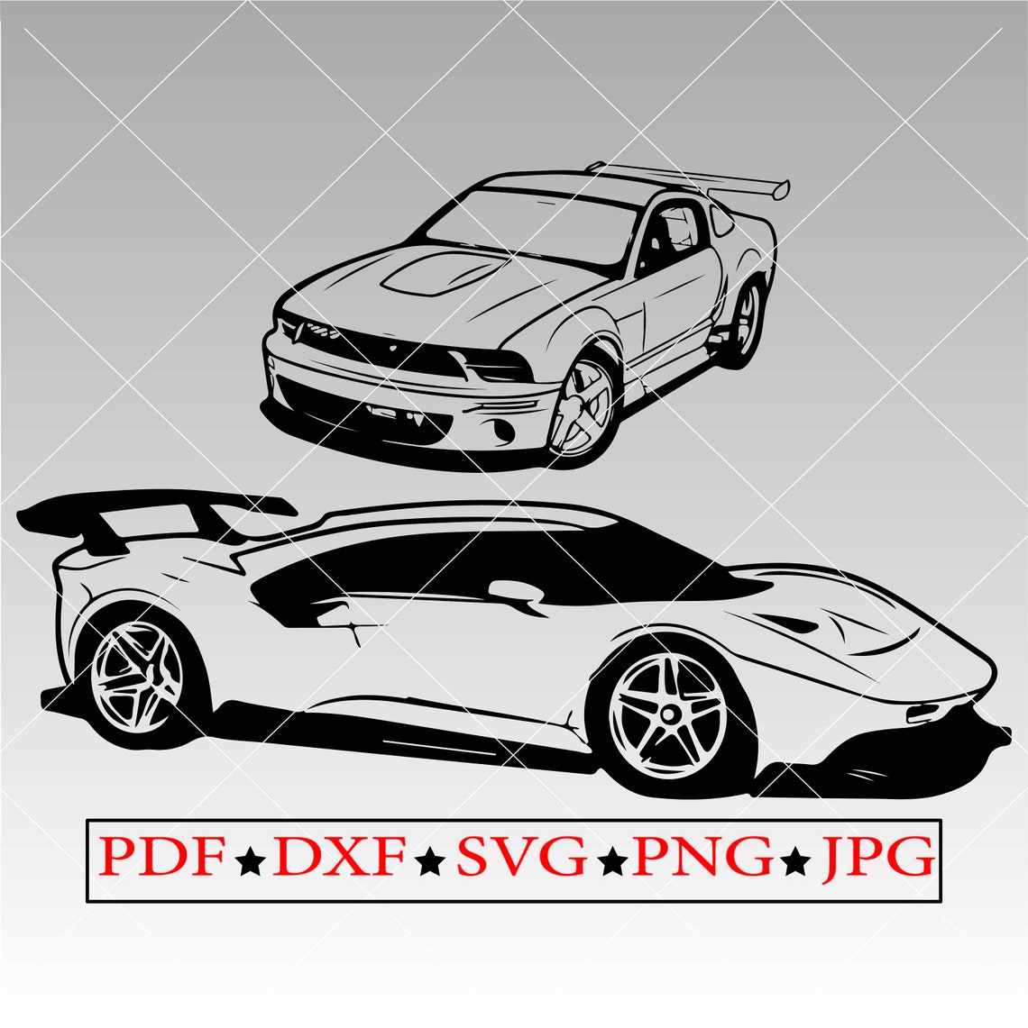 Sport Car Clipart Svg Cars for Gifts Design Svg Clipart Files Sport ...