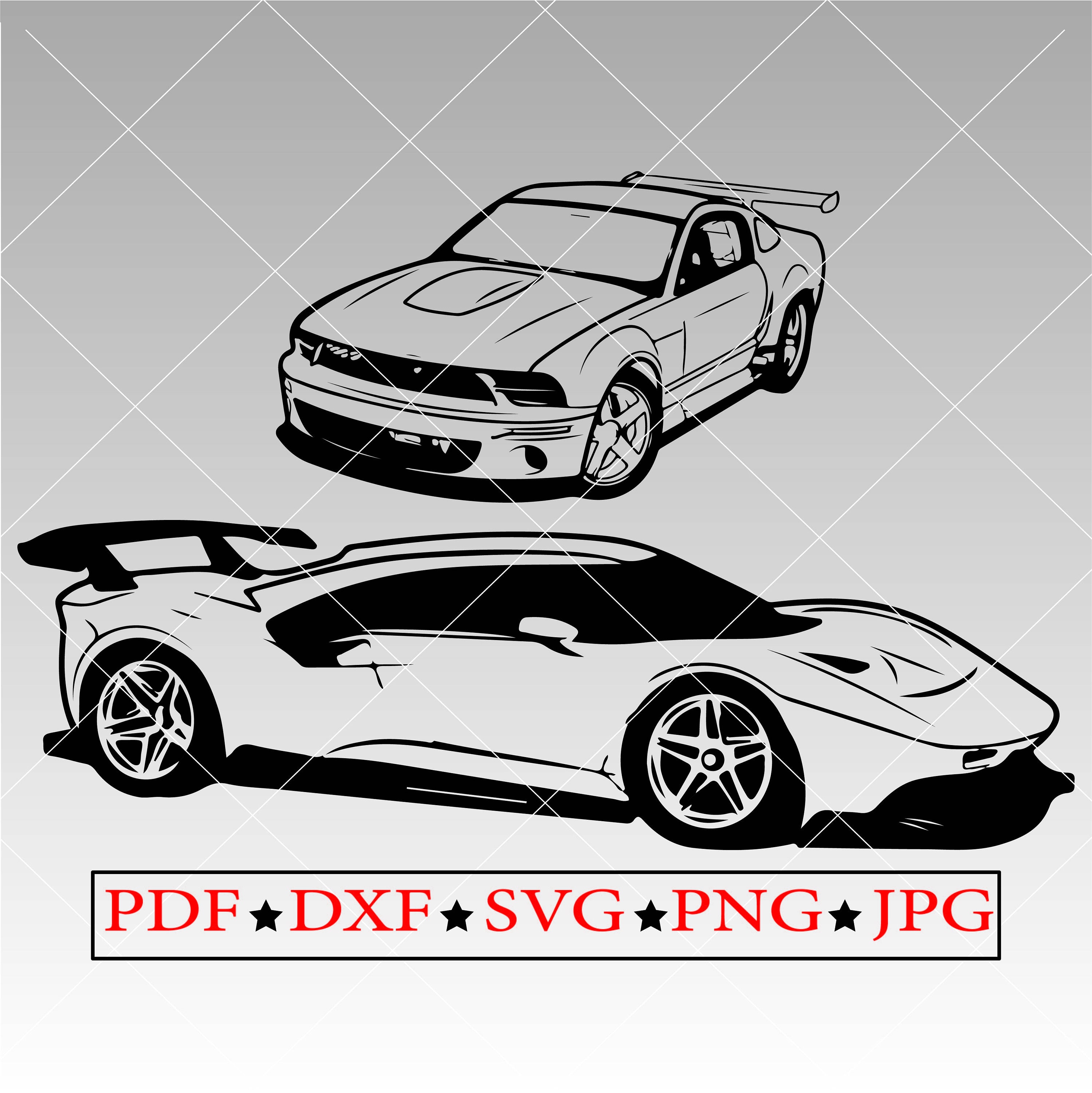 Sport Car Clipart Svg Cars for Gifts Design Svg Clipart Files Sport ...