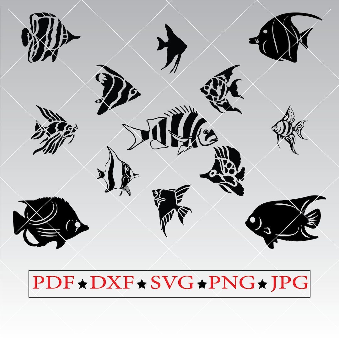 Fish Svg Fish Clipart for Gifts Design Svg Clipart Files Fishing Svg ...