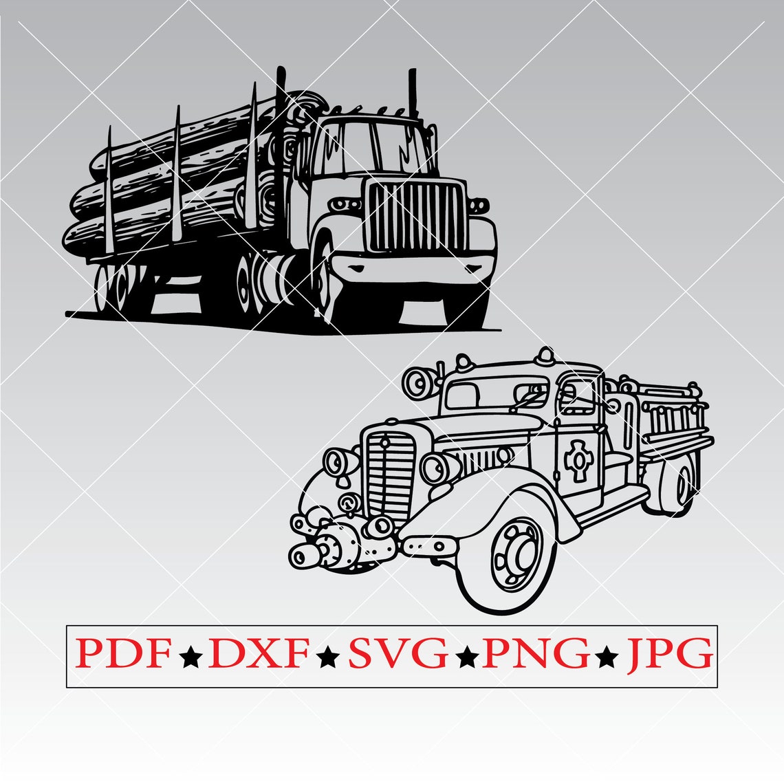 Trucks Svg Trucks Clipart for Gifts Design Svg Clipart Files - Etsy