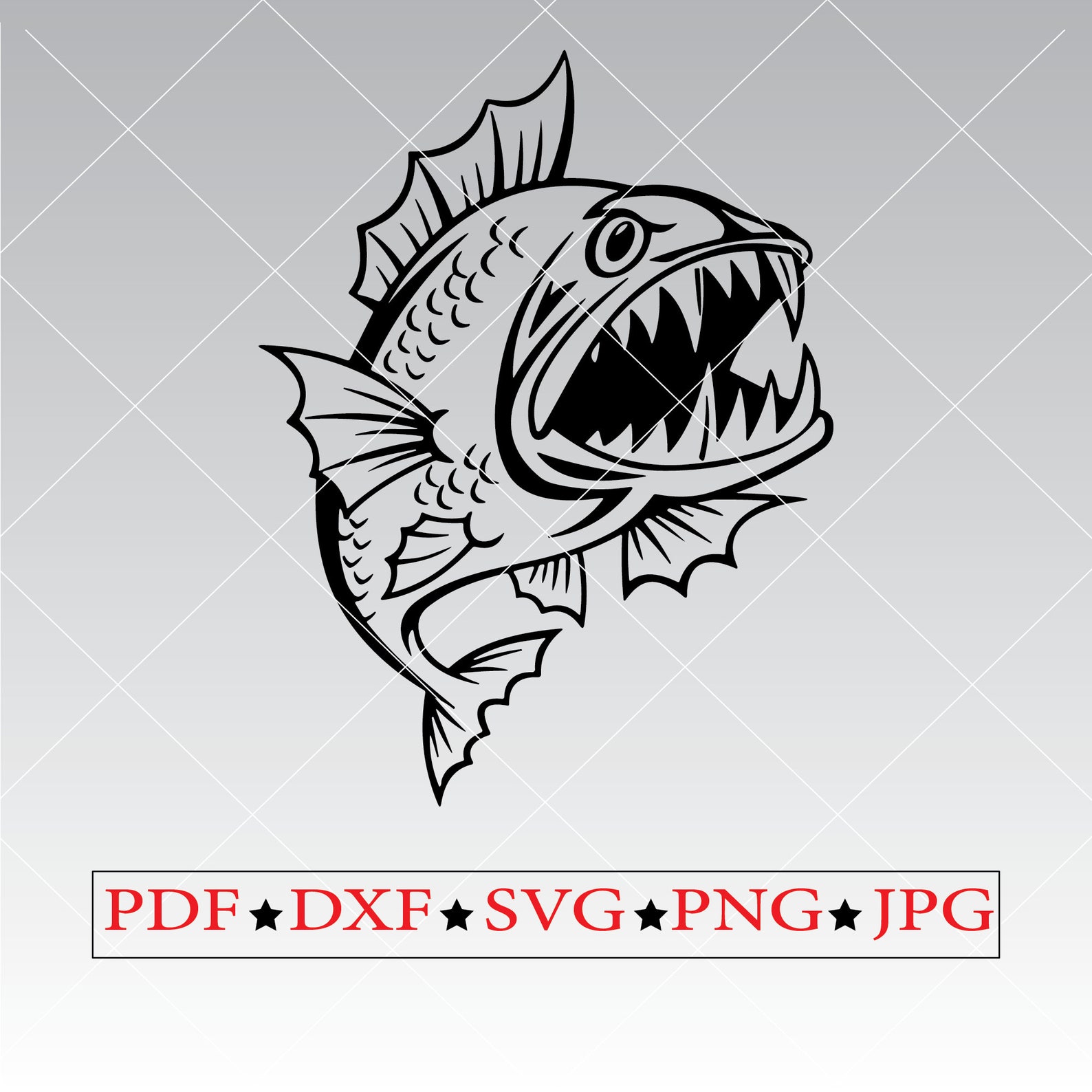 Fish Svg Fish Clipart for Gifts Design Svg Clipart Files Fishing Svg ...