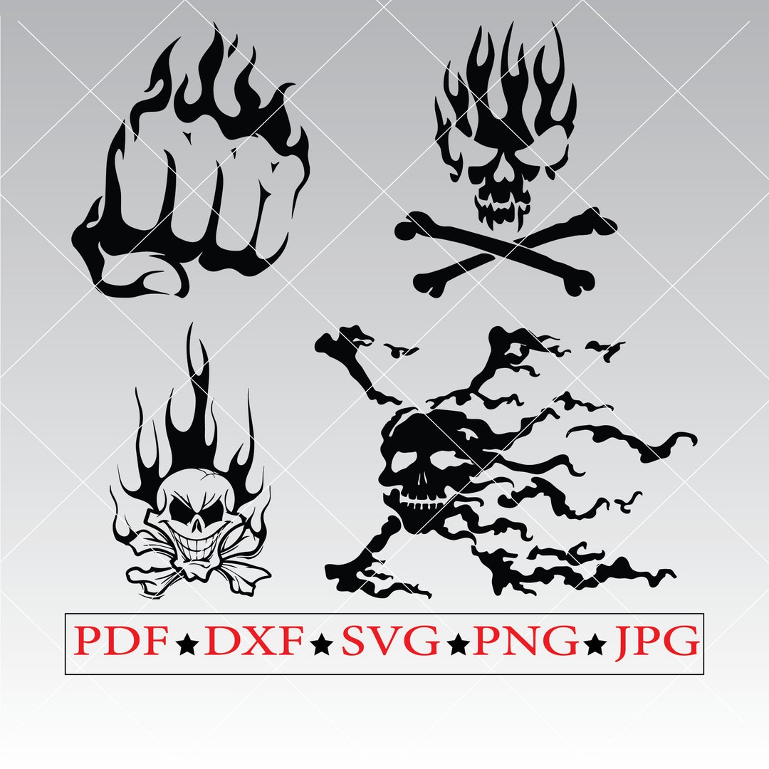 Skull Svg for Gifts Skull Design Svg Clipart Files Skull Svg Files for ...