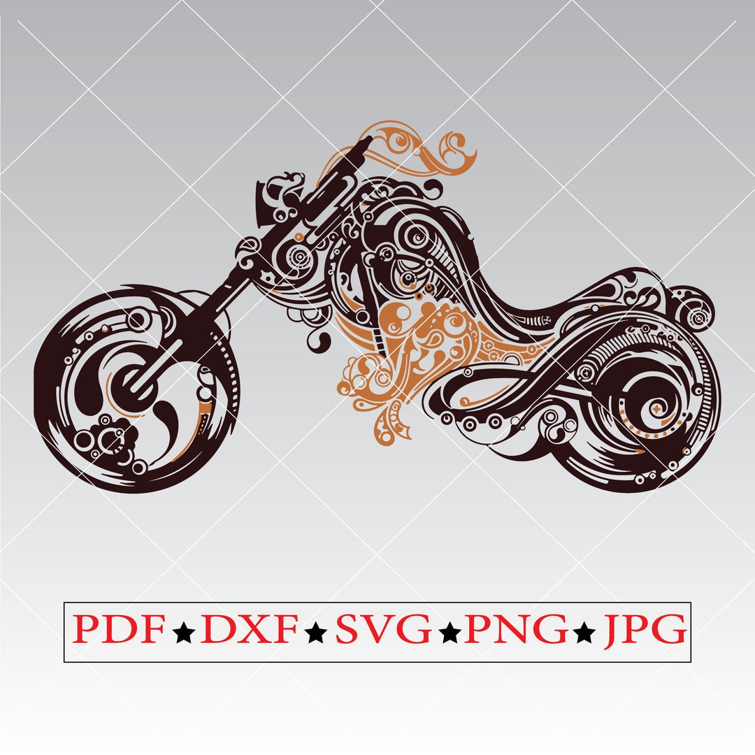 Motorcycle Clipart Svg Biking for Gifts Design Svg Clipart Files Ride ...