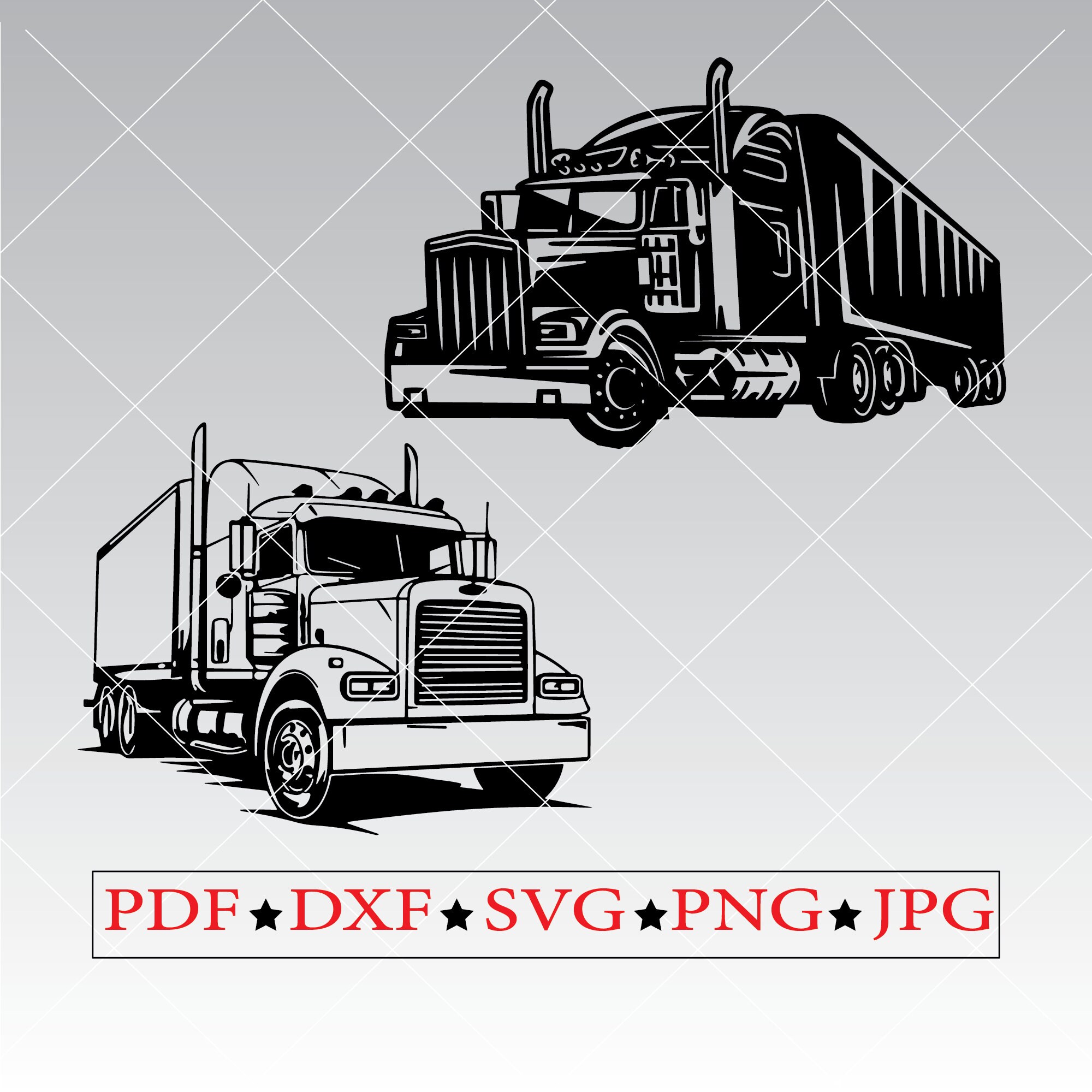 Trucks Svg Trucks Clipart for Gifts Design Svg Clipart Files - Etsy