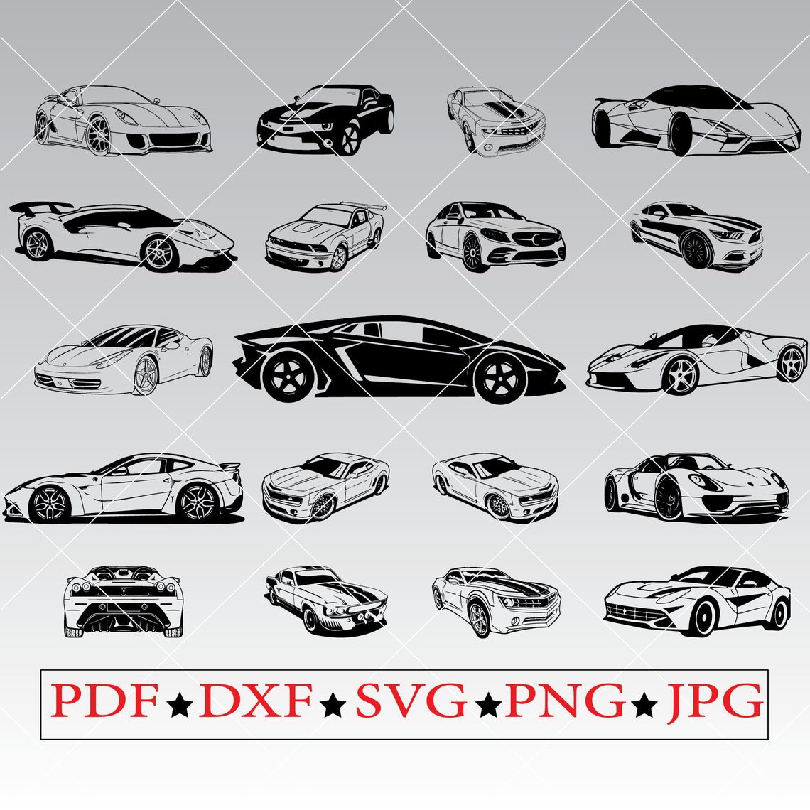 Sport Car Clipart Svg Cars for Gifts Design Svg Clipart Files Sport ...