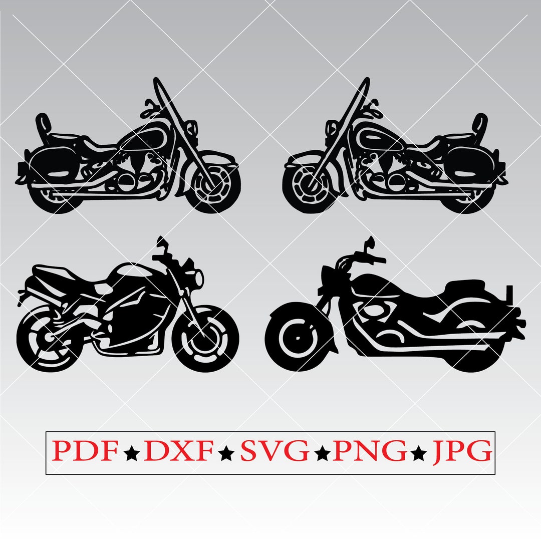 Motorcycle Clipart Svg Biking for Gifts Design Svg Clipart Files Ride ...